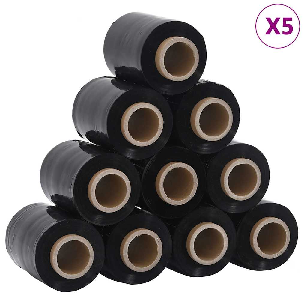 Film étirable 50 pcs noir 23 μm 10 cm x 150 m | Leroy Merlin