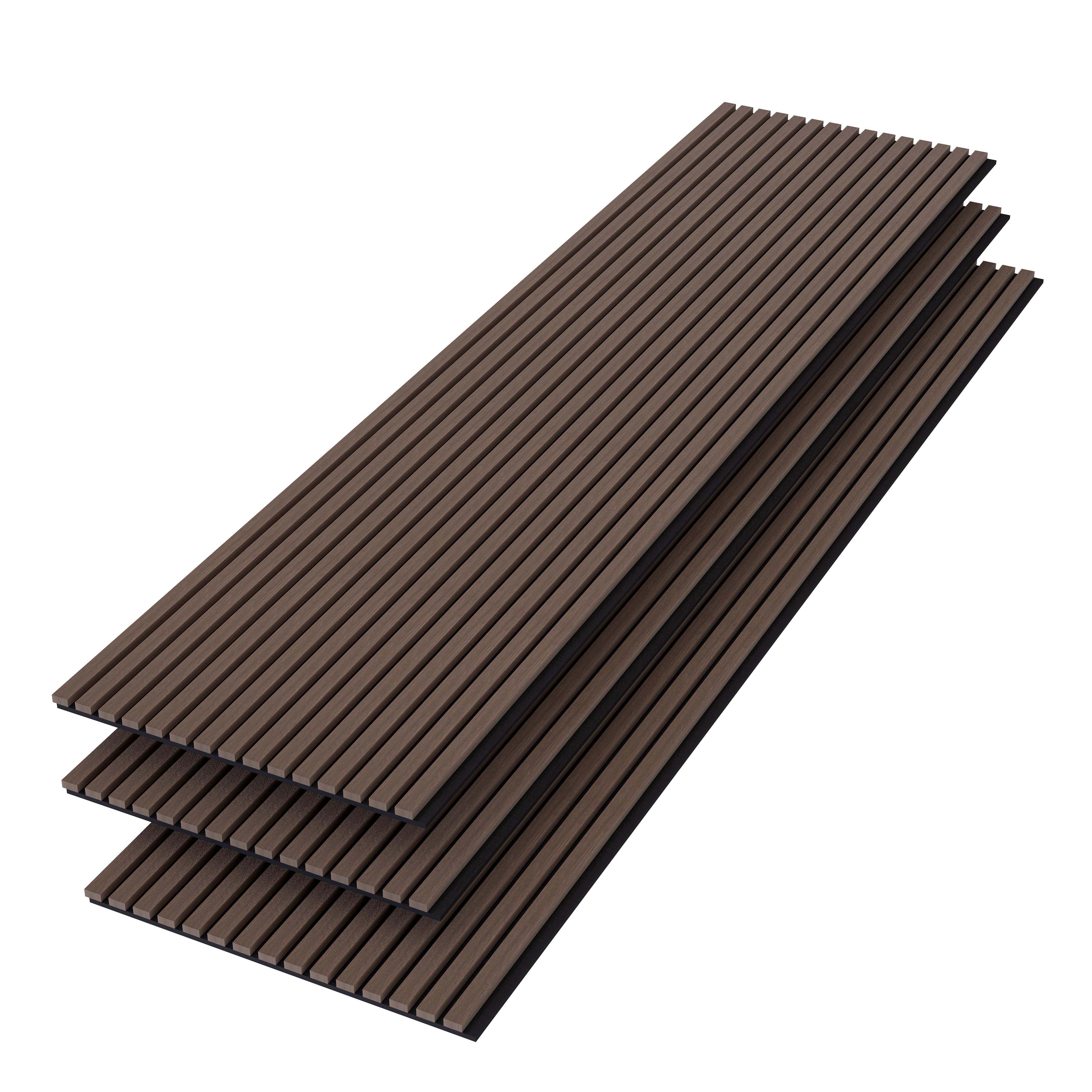 Panneaux décoratifs AICA, panneaux muraux en MDF imitation bois, lot de ...