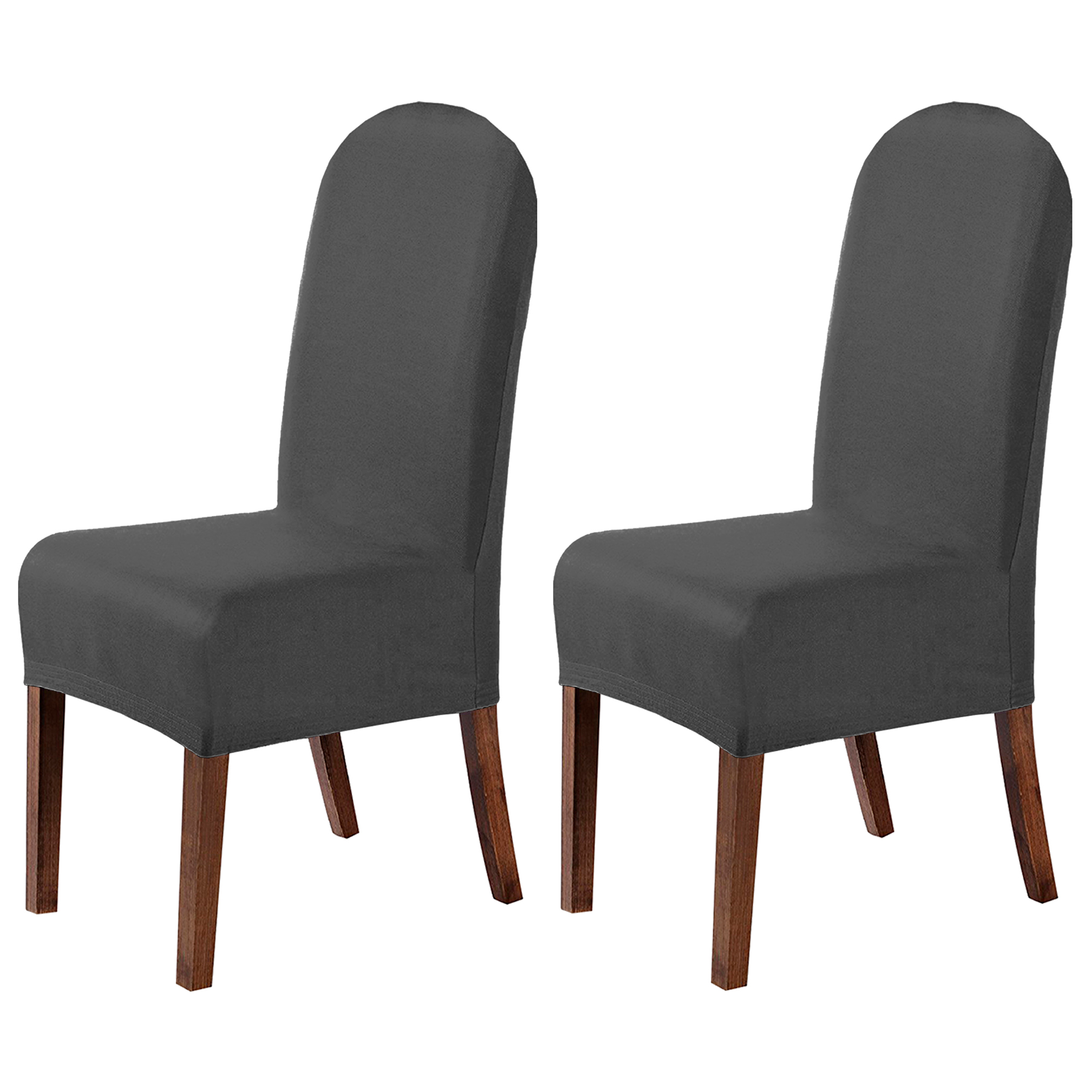 Lot de 2 housses de chaises avec dossier antitaches ALBA | Leroy Merlin