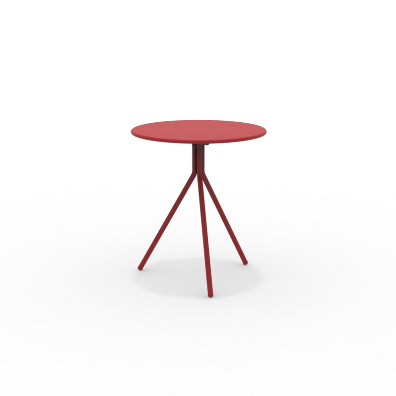 Table ronde en métal pour jardin "Twist15" 80x80 cm 75h Rouge | Leroy ...