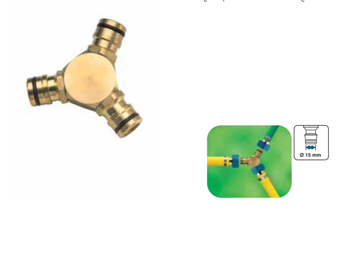 UNIFLEX 802192 - RACCORDO TRIPLICE PROFESSIONAL 15 MM | Leroy Merlin