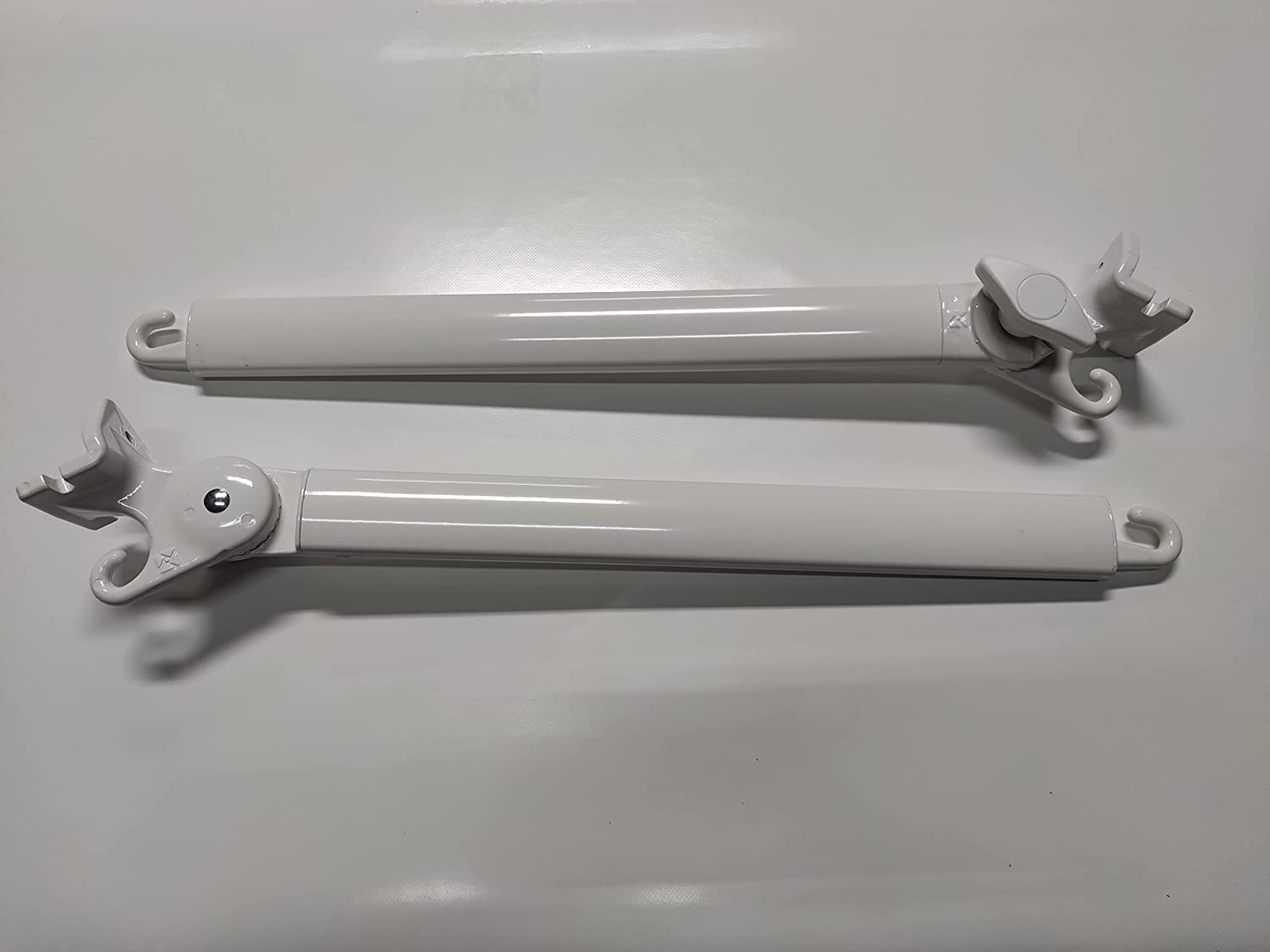 Paire de bras en aluminium 50cm | Store à projection | Blanc ...