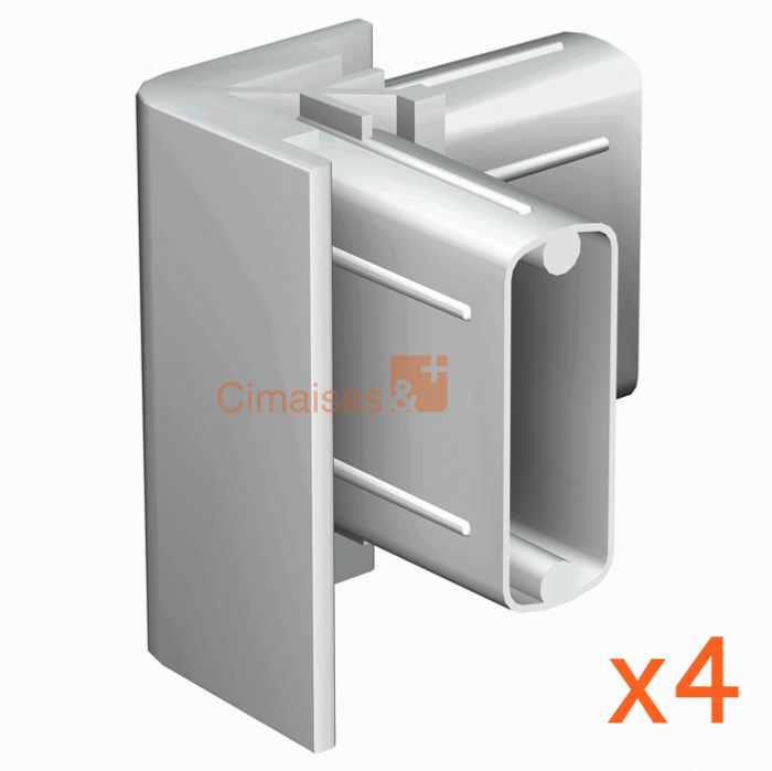 Pack 4 raccords d'angle Cimaise Click Rail - Accessoire Cimaise Artiteq ...