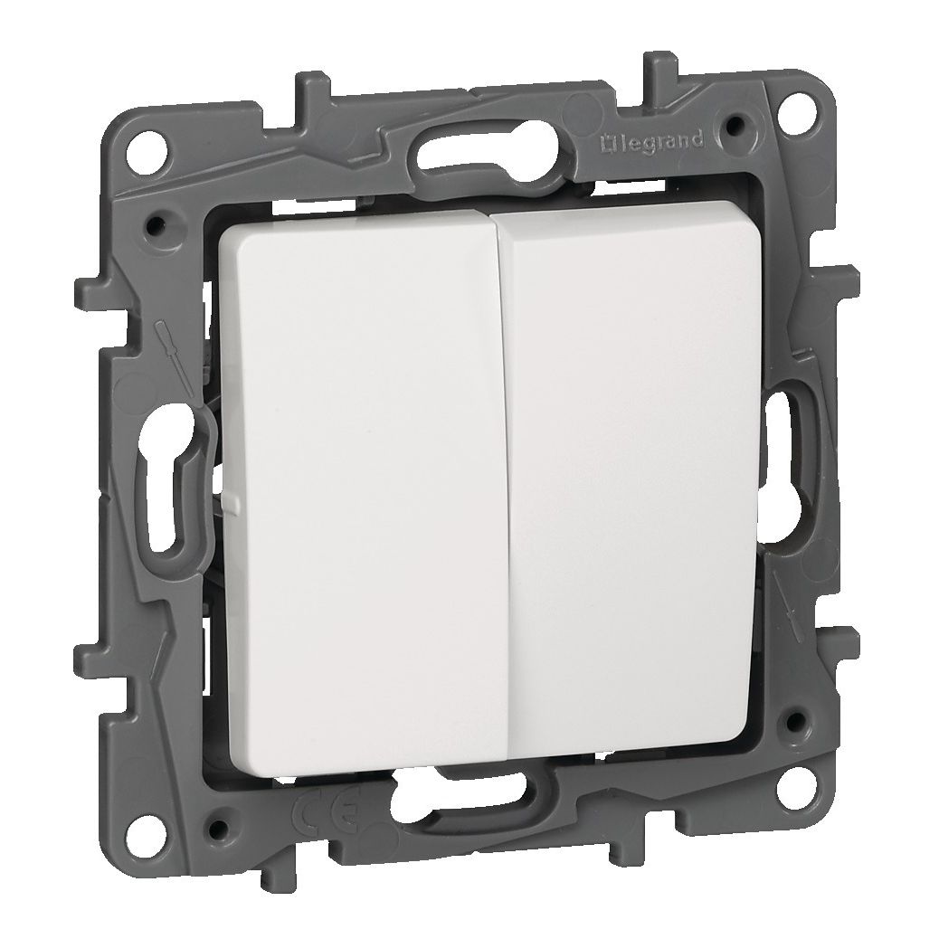 Legrand 664702 - Deviatore doppio niloato - 10 assi - 250 v~ - puro ...