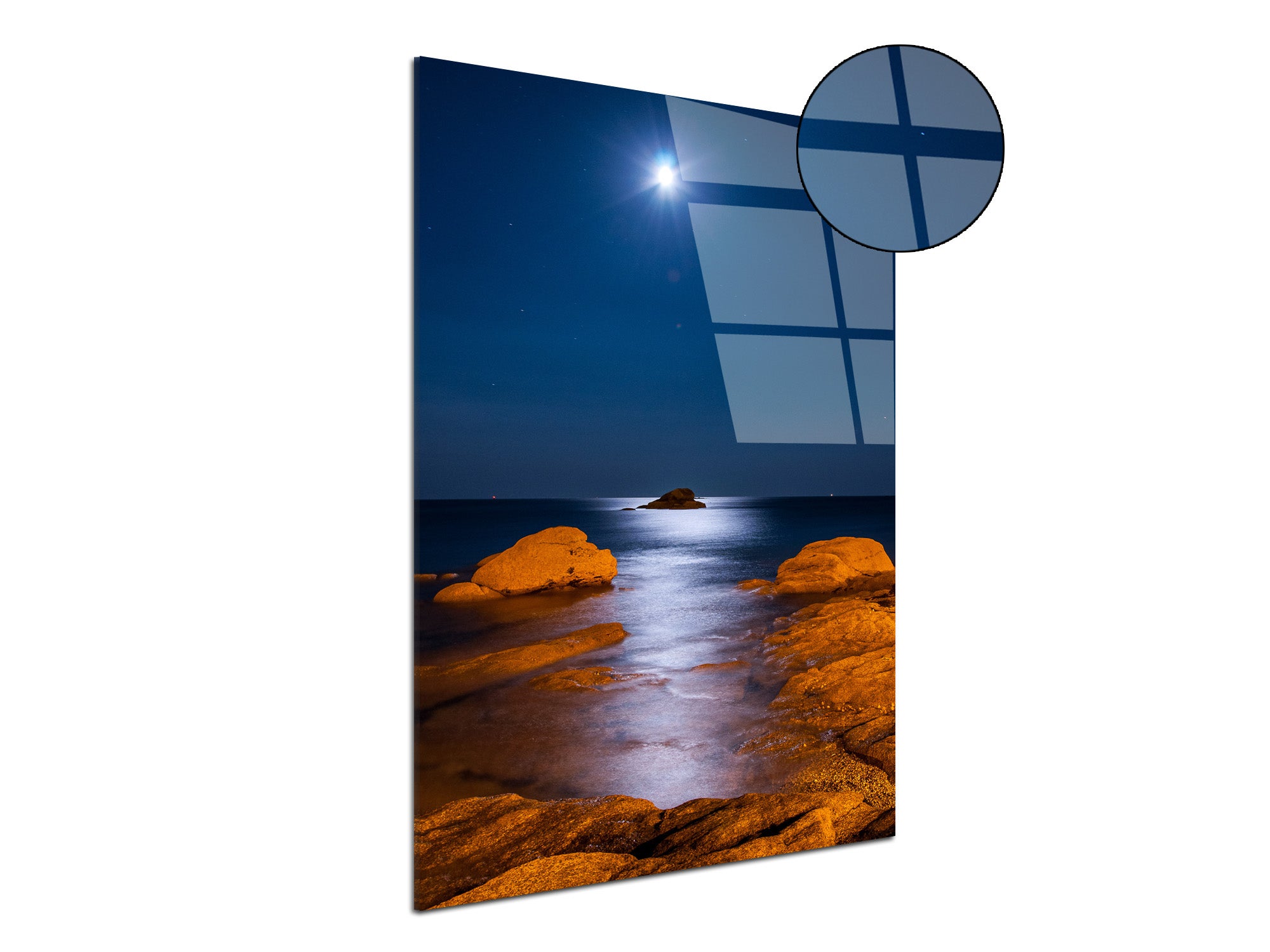Tableau Plexiglas photo de paysage au clair de lune | Leroy Merlin