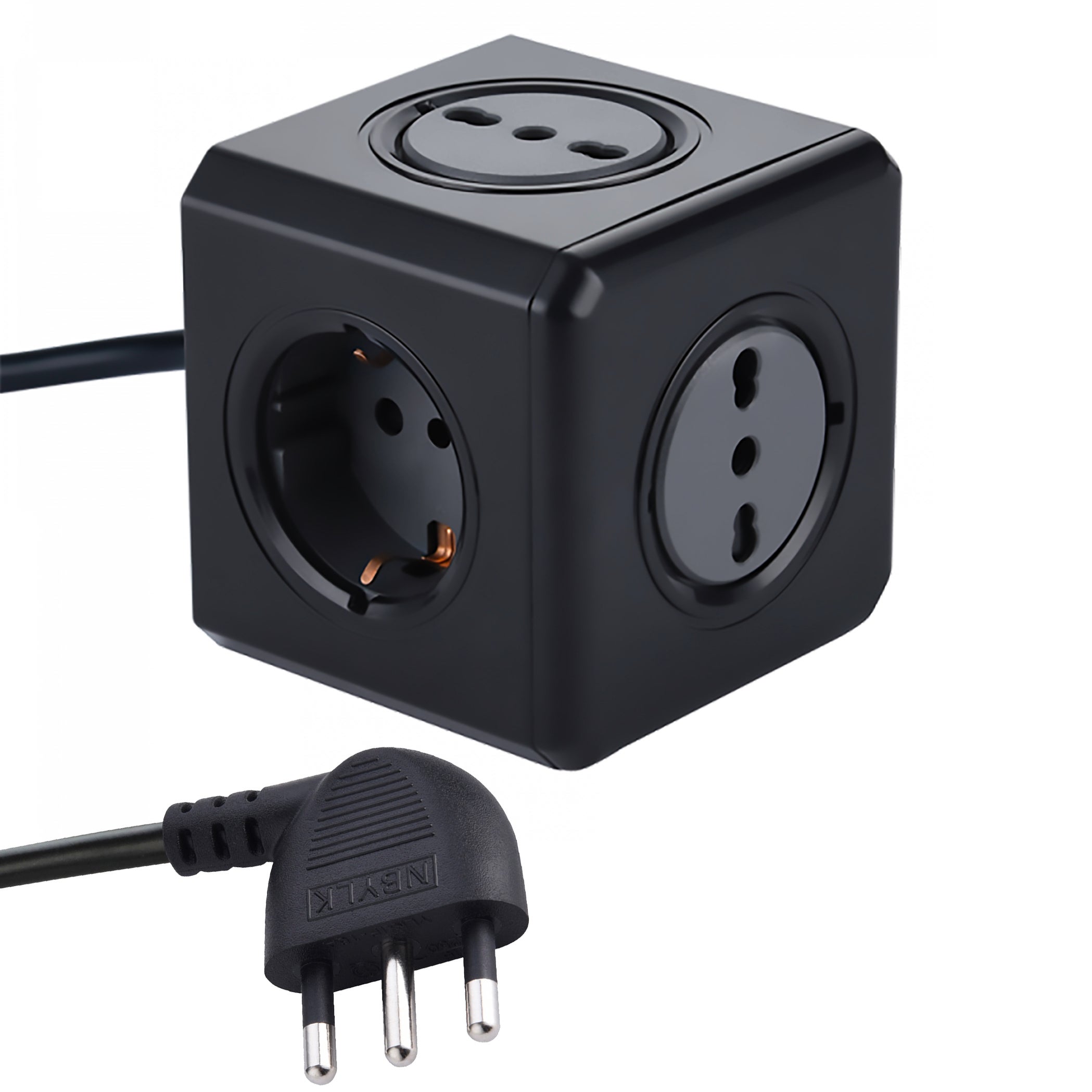 Multipresa Cubo 2schu + 3bip Pz 1,0 | Leroy Merlin
