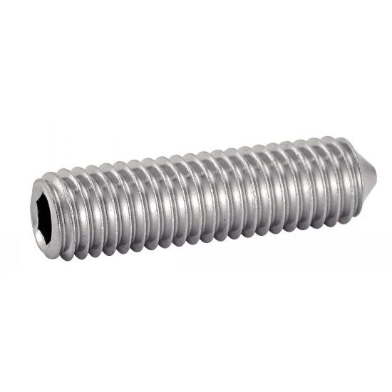 Vis sans tête six pans creux bout pointeau - Inox A2 6x40 mm - Boîte de ...
