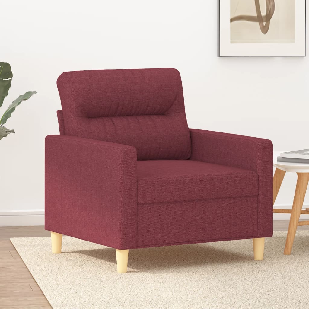 Fauteuil de Salon，Chaise，Fauteuil Rouge bordeaux 60 cm Tissu226056 ...