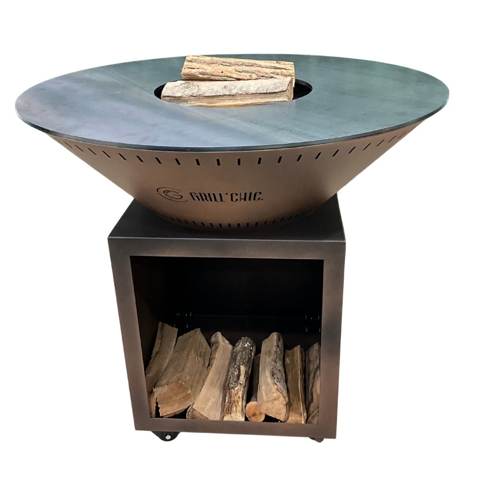 Brasero Classique Acier 103 Imitation Corten | Leroy Merlin