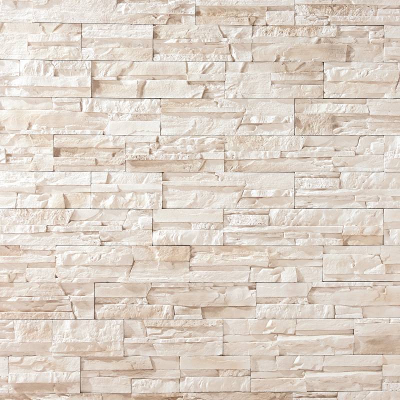 Parement imitation pierre beige béton 0,52 m2 | Leroy Merlin