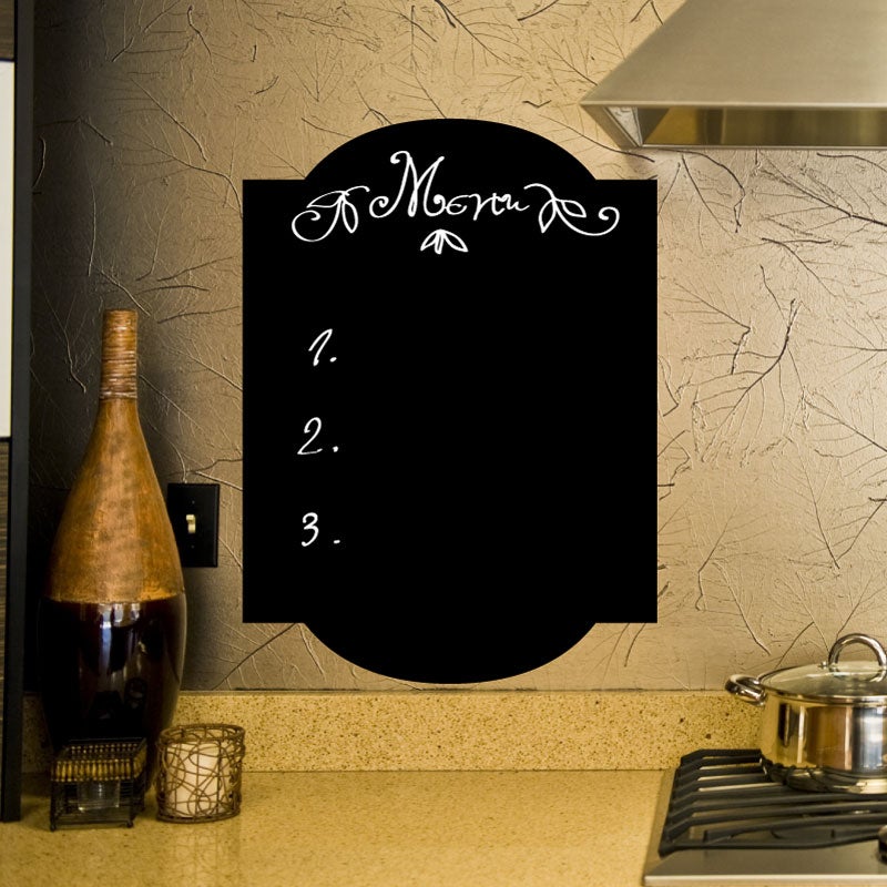 Sticker ardoise tableau noir - stickers muraux adhésif effaçable ...