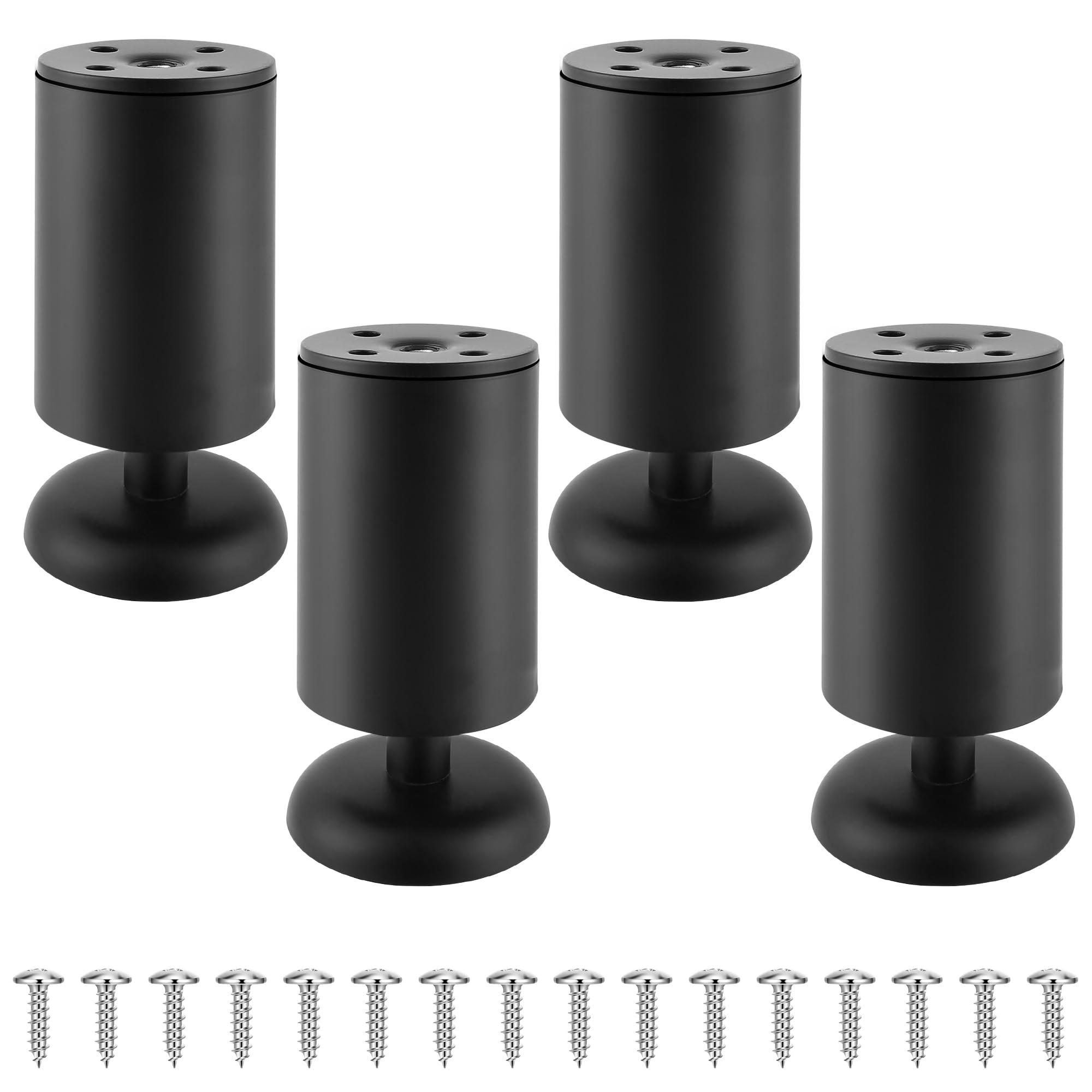 Lot de 4 Pieds de Meuble, Pieds de Meuble réglables - pour Pied canapé ...