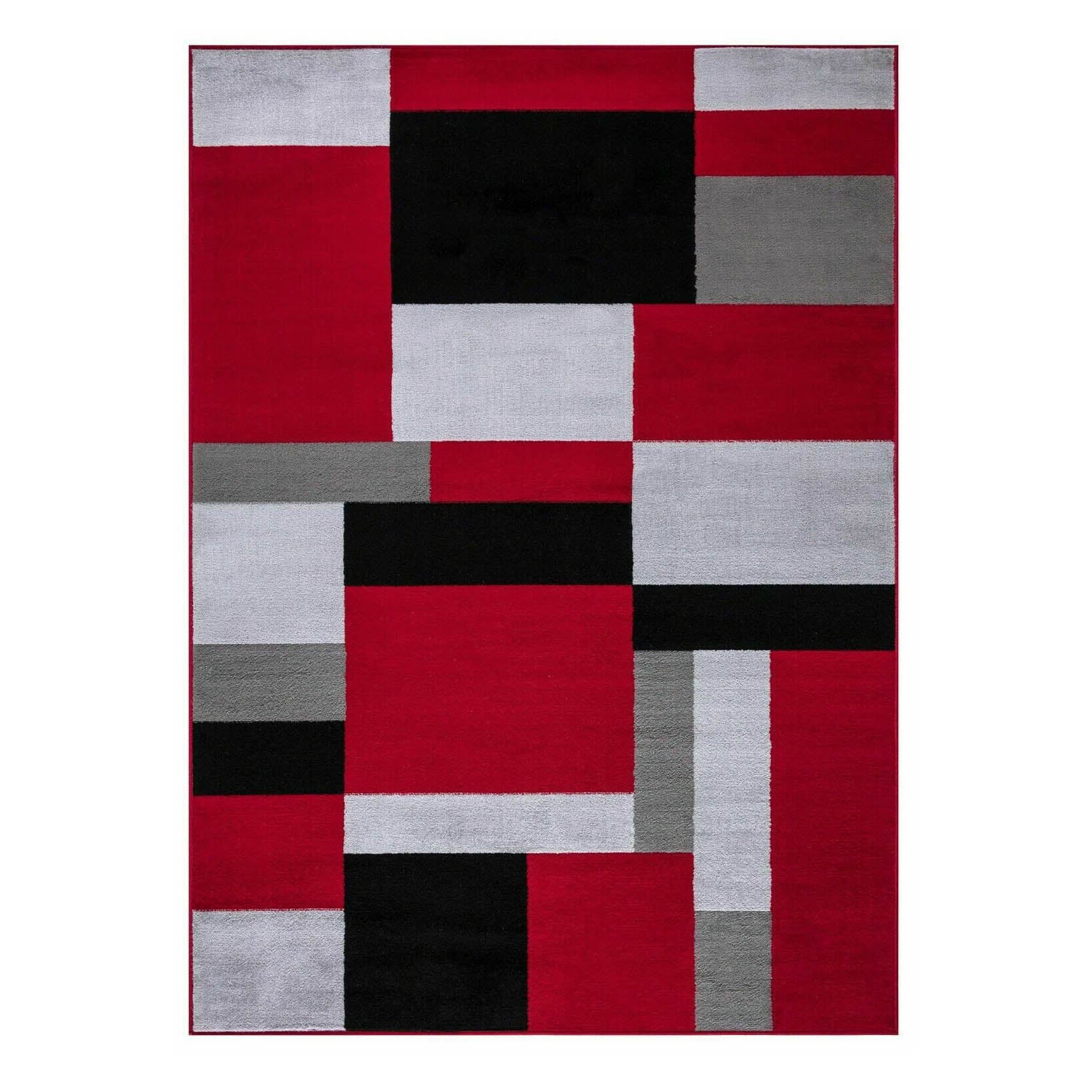 Tapis maison moderne MILANO ROSSO 120X170 cm | Leroy Merlin