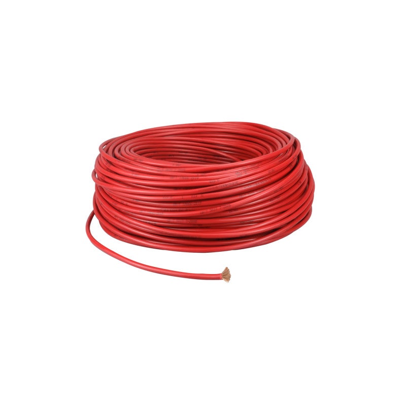 6mm2 Multibrins Cable flexible monoconductor - bobina roja 100m | Leroy ...