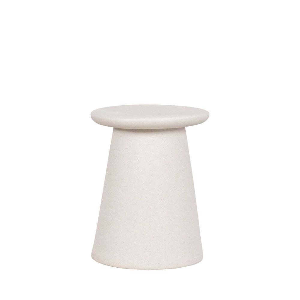 Button - Table d'appoint en céramique ø35cm - Blanc | Leroy Merlin