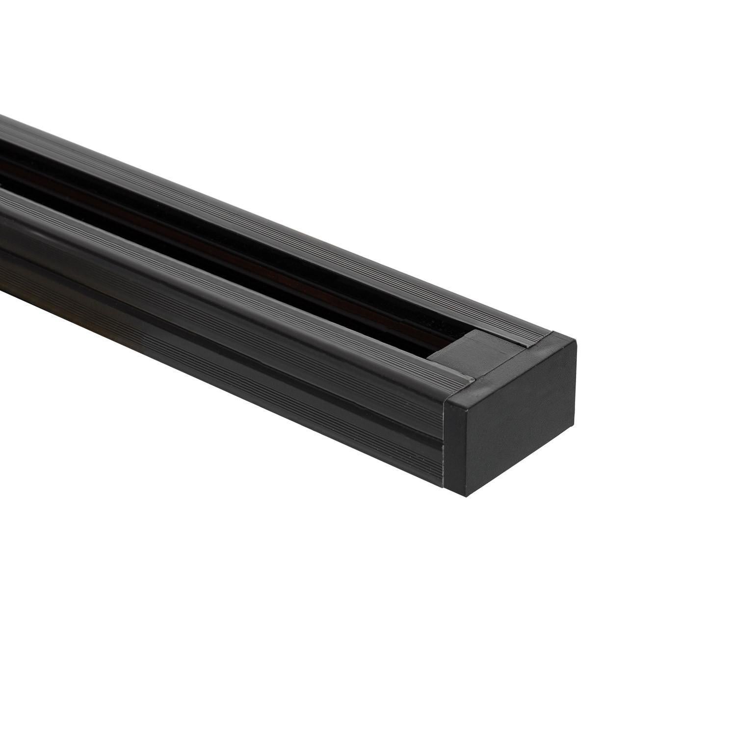 Carril Monofásico PC para Focos LED 1 Metro, Negro, PC PC | Leroy Merlin