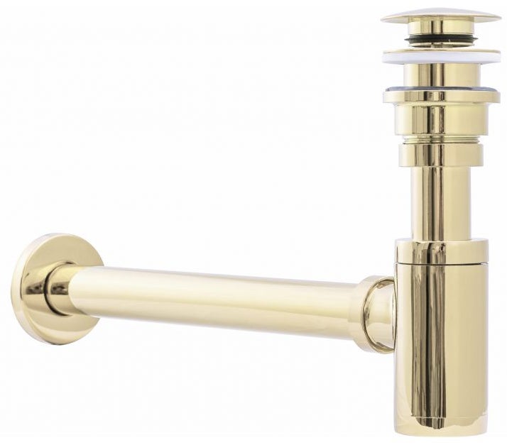 Siphon Lavabo Or Avec Bonde De Lavabo Pop-Up | Leroy Merlin