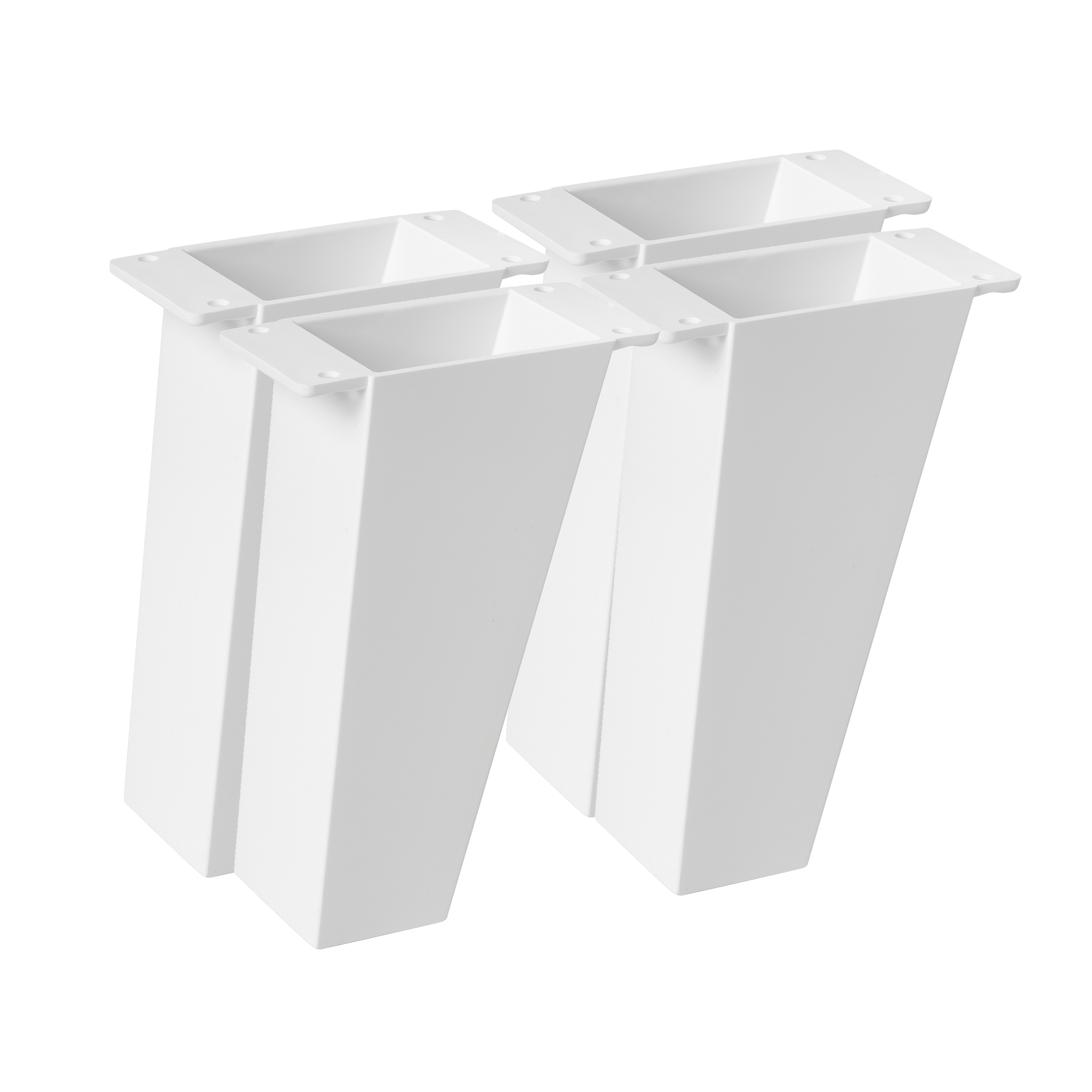 4un. Pata Inclinada pie mueble nórdico escandinavo en resina plastica ...