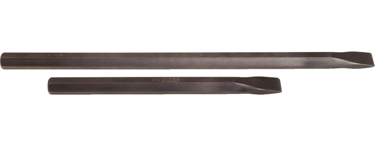 KS TOOLS Jeu de burins plats PL, 2 pcs, 400-600mm | Leroy Merlin