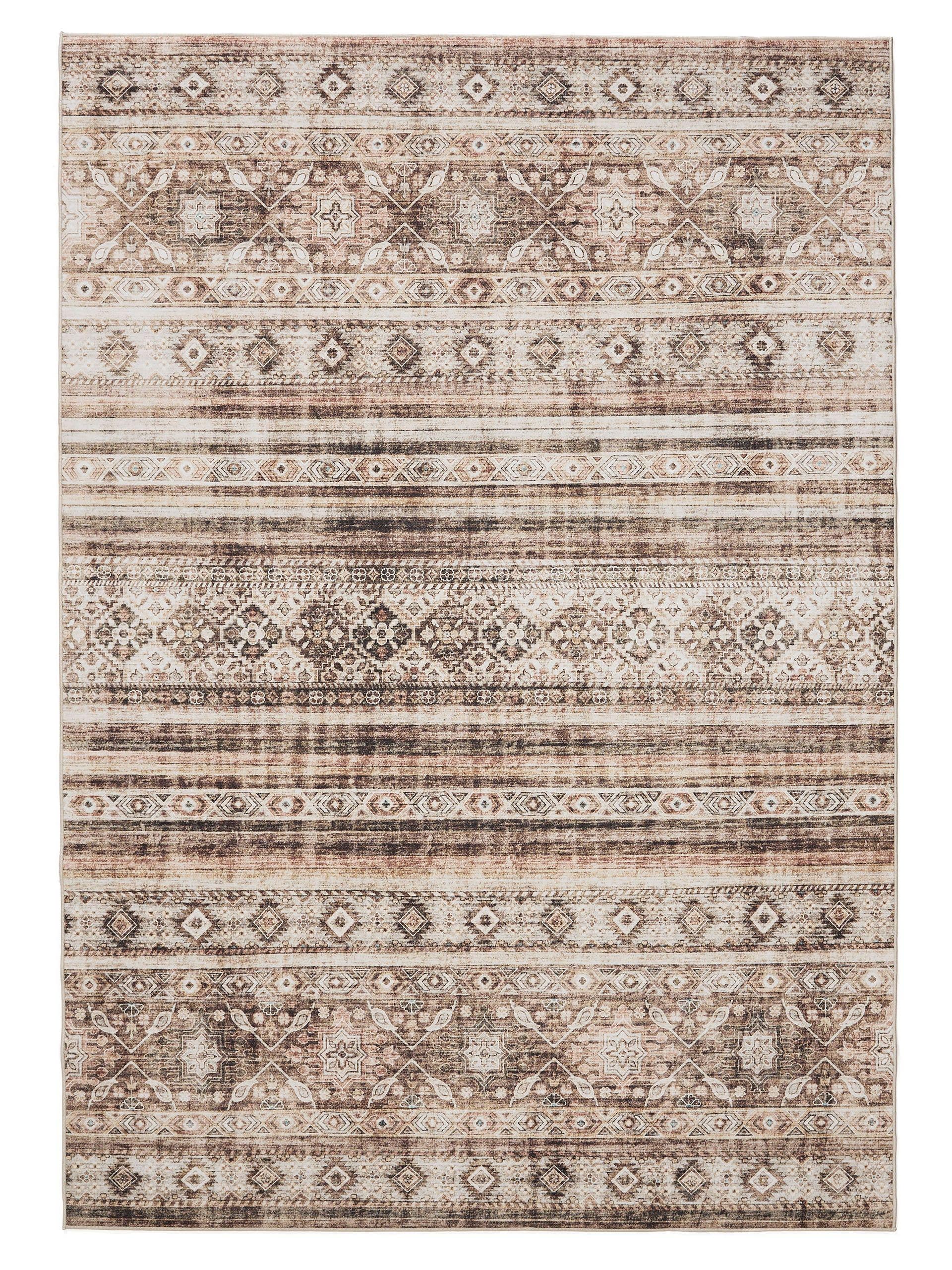 BENUTA - Tapis lavable George marron 60x120 cm | Leroy Merlin