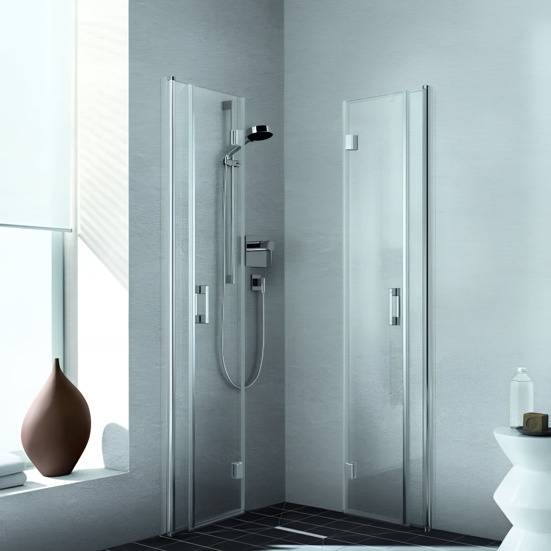 Demi paroi de douche angle pivotante largeur 93cm hauteur 200 cm ...