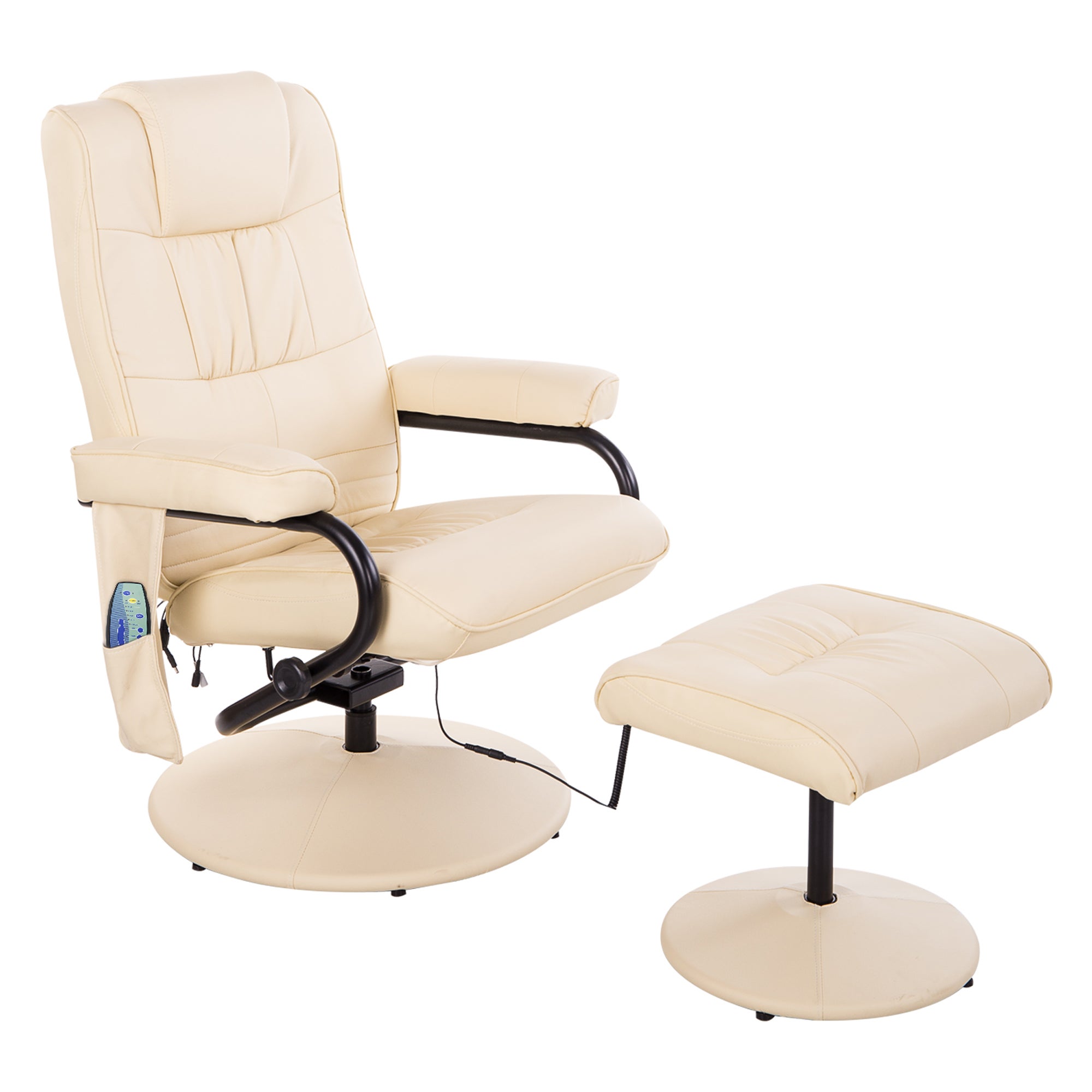 Fauteuil de Massage | Fauteuil relax Beige Simili cuir 77x84x95 cm ...