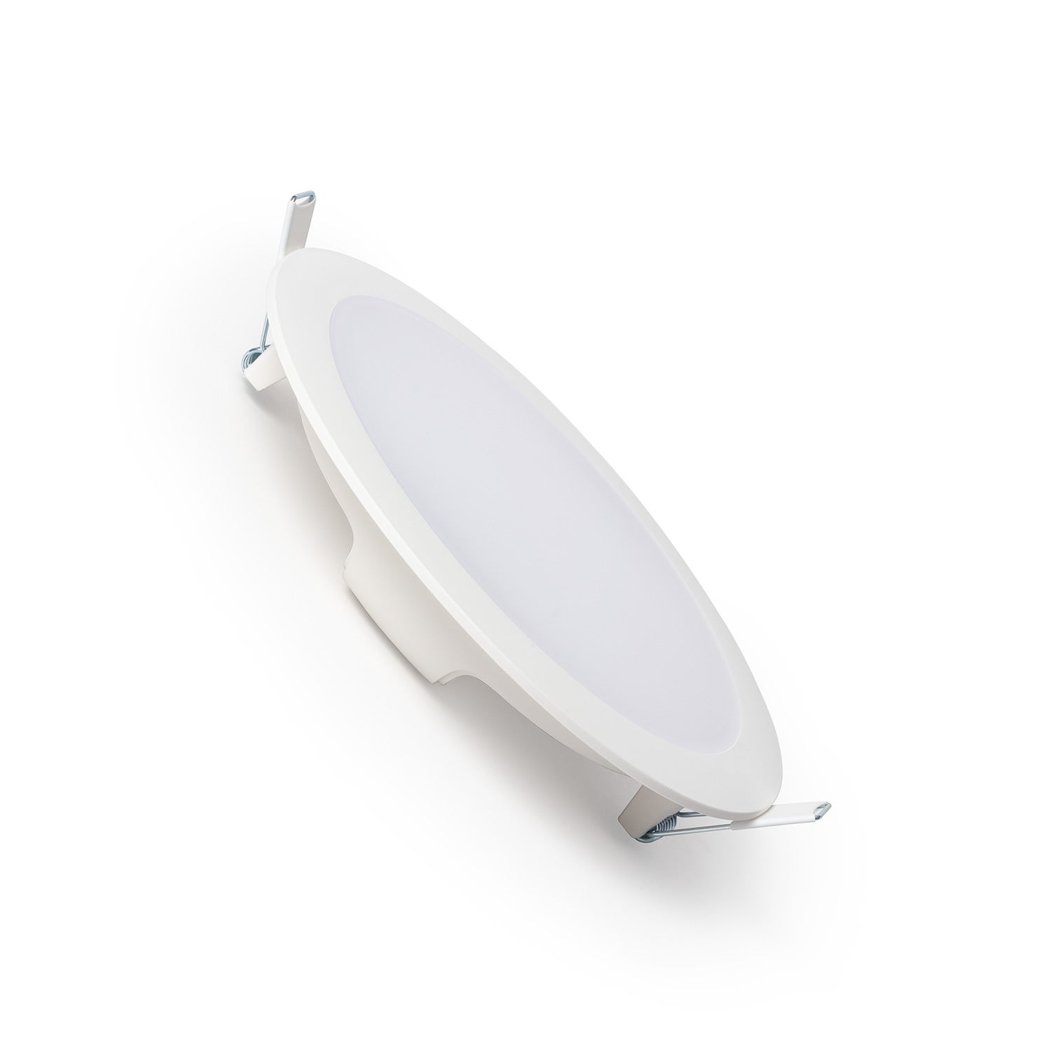 Spot Downlight LED 15W Rond Blanc Coupe Ø 150 mm 4000K Blanc neutre | Leroy Merlin