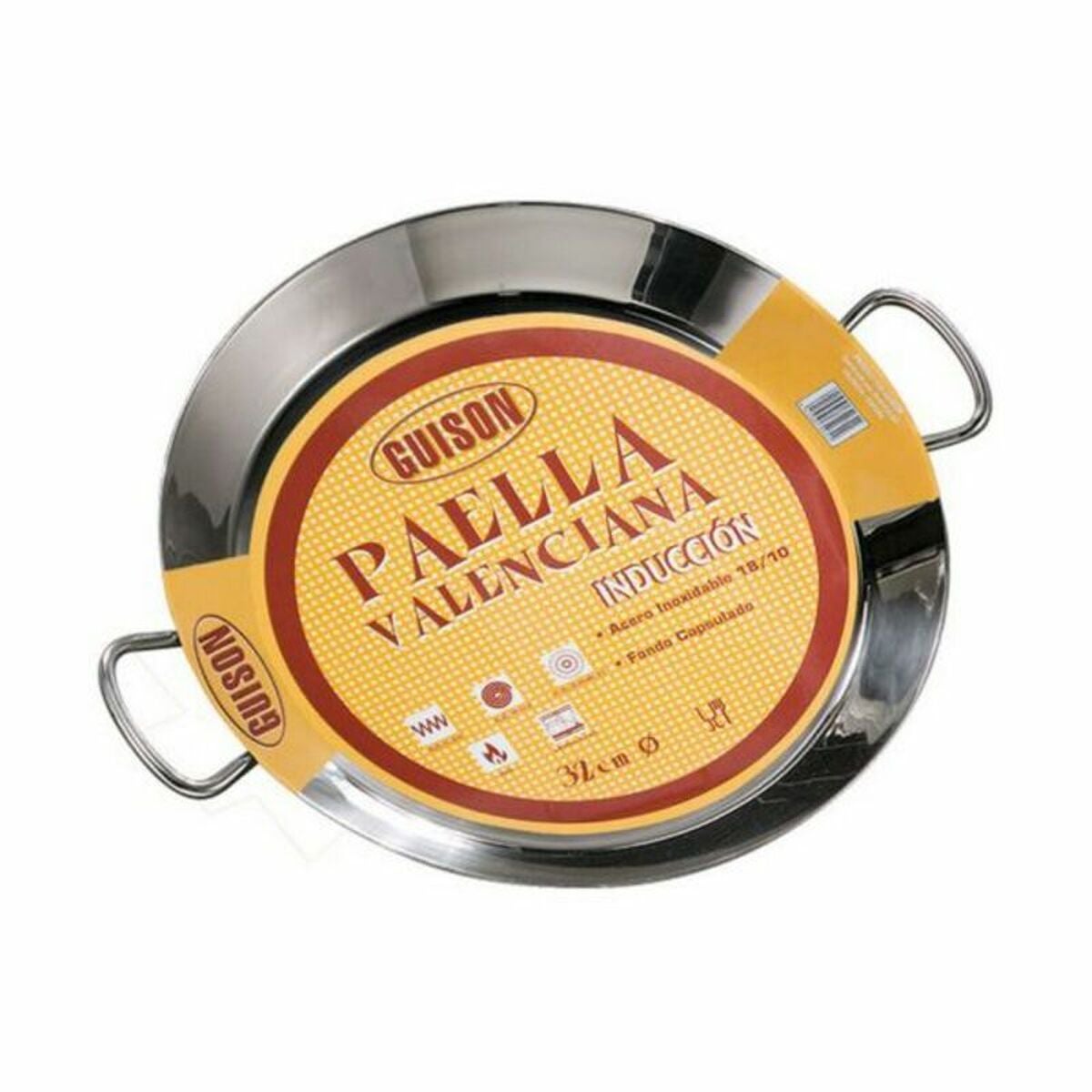 Paellera Guison 070992 Ø 36 cm Ø 36 cm Acero Inoxidable 18/10 | Leroy ...