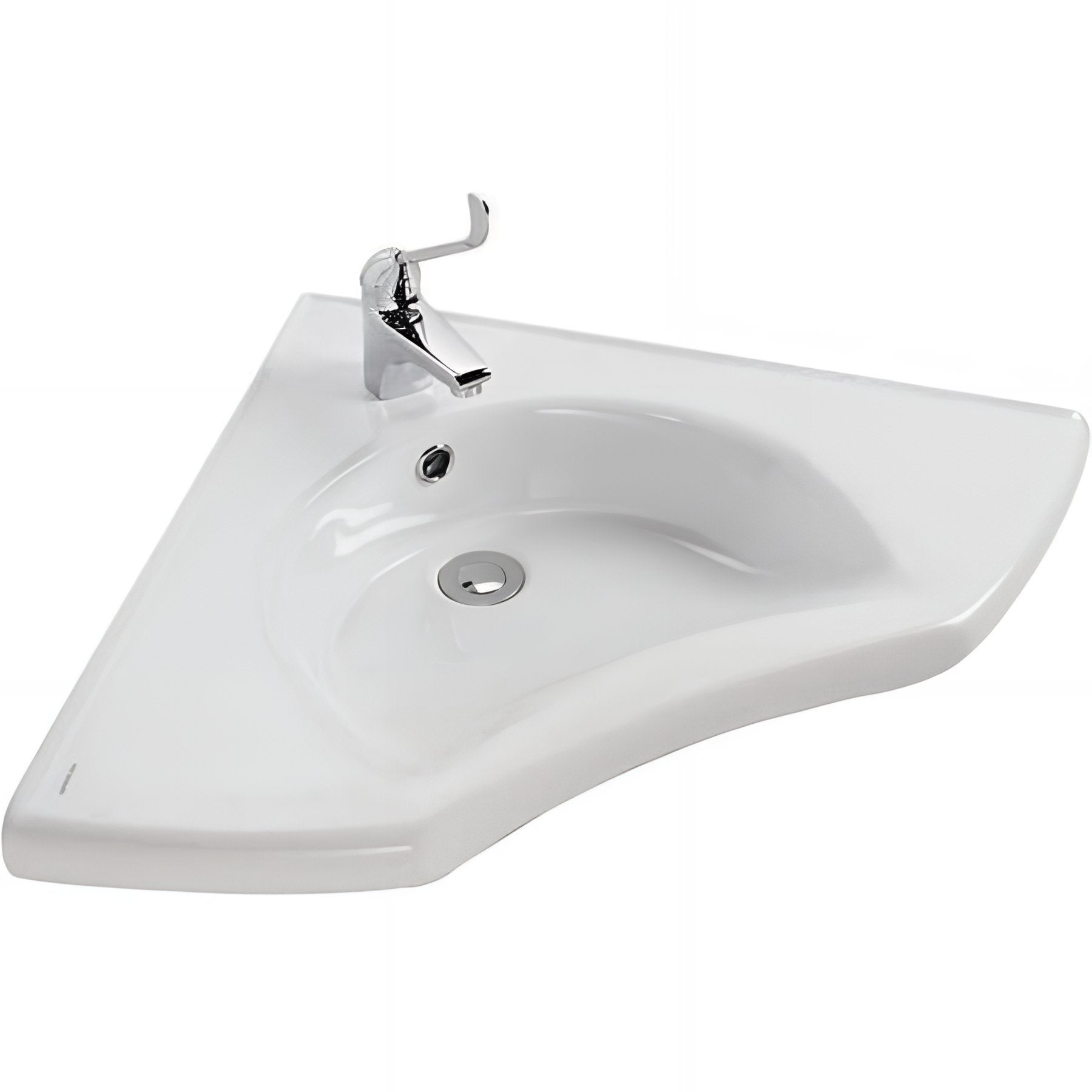 SANINDUSA New WC Care - Lavabo de esquina de cerámica tradicional para ...