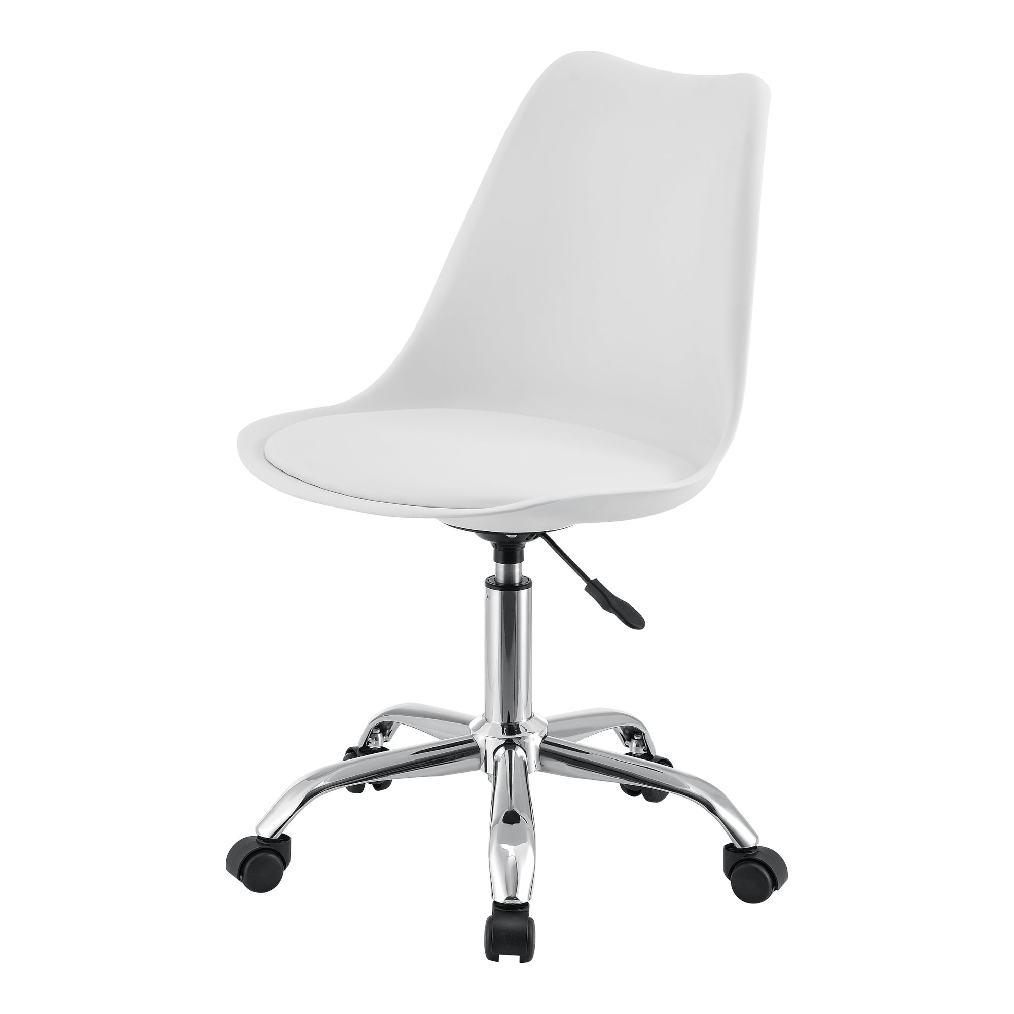 Silla de oficina con asiento acolchado 5 ruedas giratoria 360° y ...