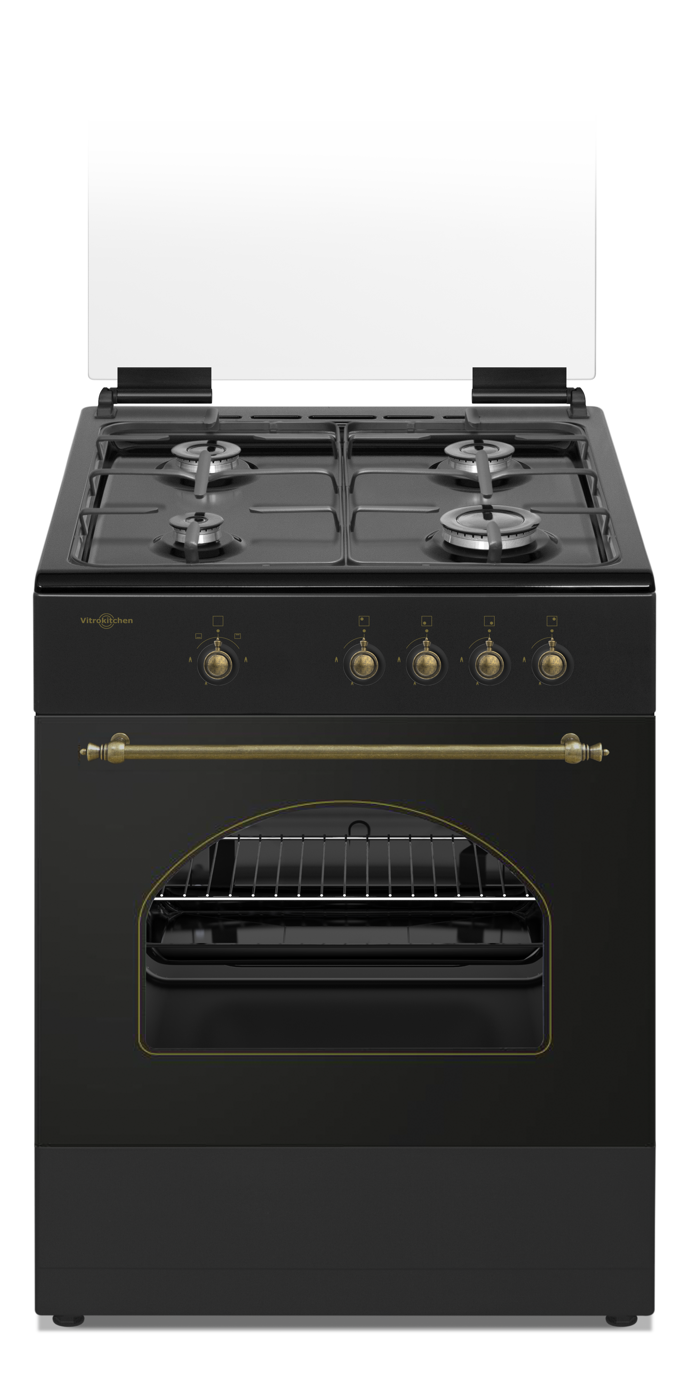 Cocina de gas VITROKITCHEN RU6060N rústica gas natural, Seguridad Gas ...