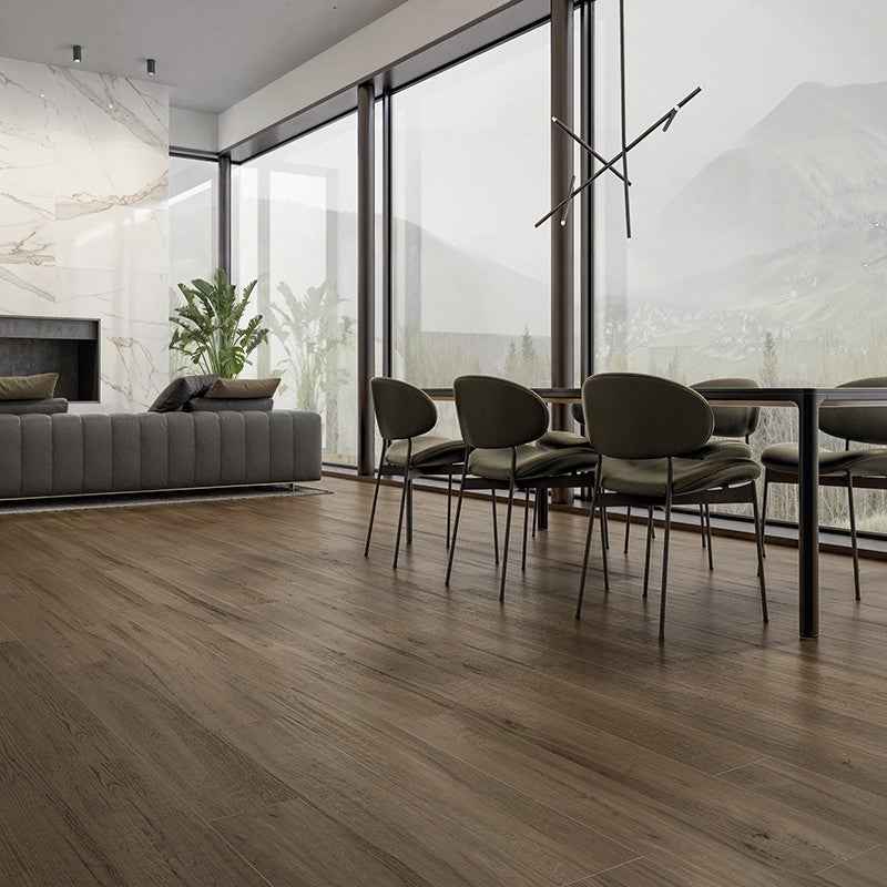 Azulejo Imitación Madera Natura Dark | 19,5x120 cm | Leroy Merlin