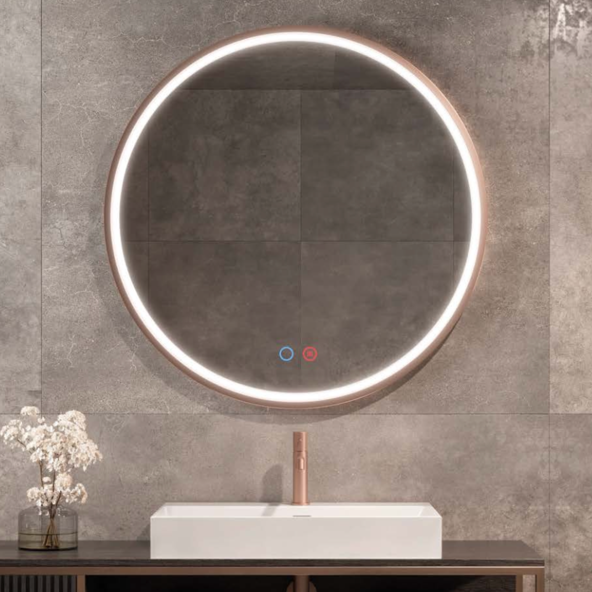 LEDIMEX - Miroir de salle de bain avec lumière | Grand miroir de salle ...