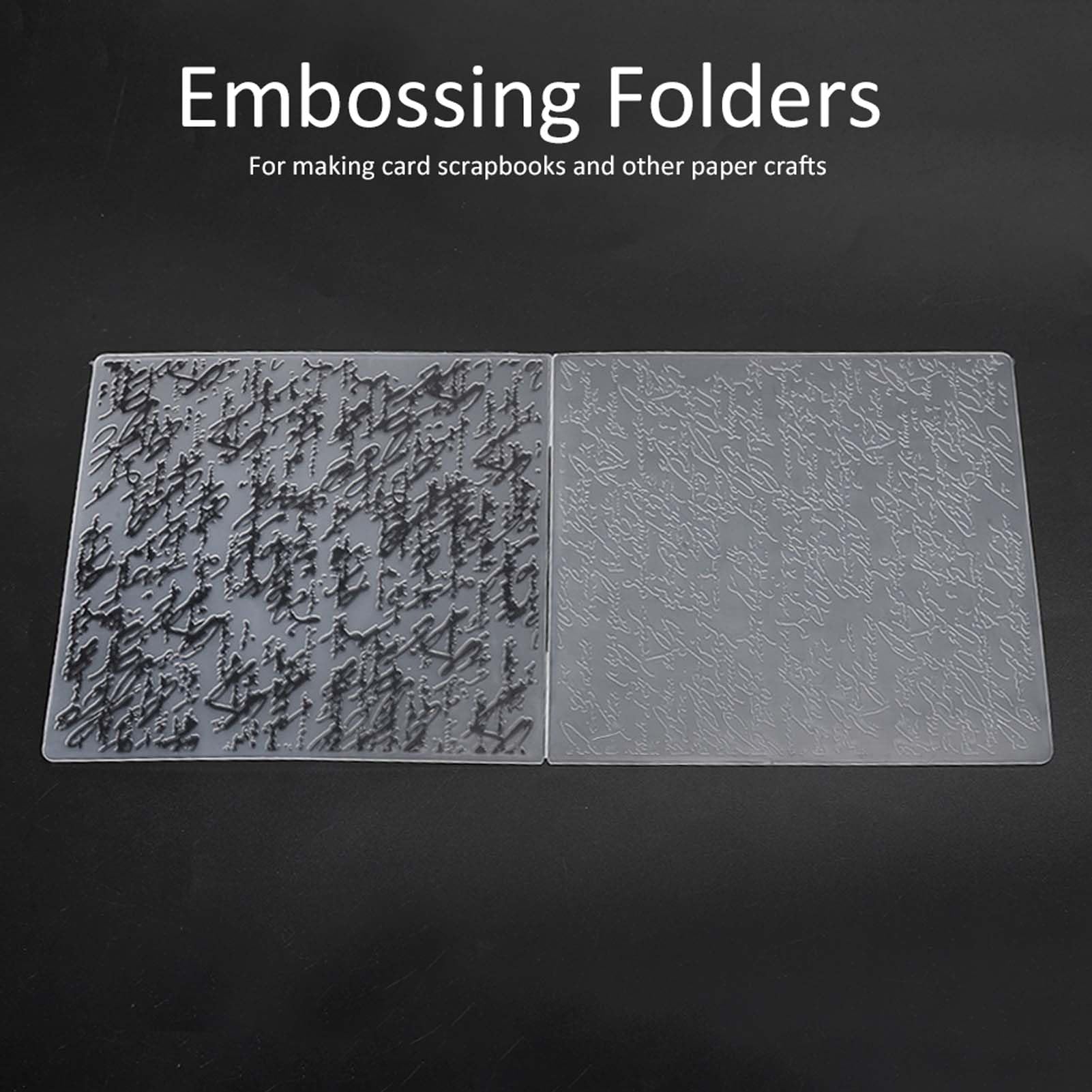 Lot de 2 dossiers de gaufrage concaves et convexes pour scrapbooking, décoration d'album photo ...