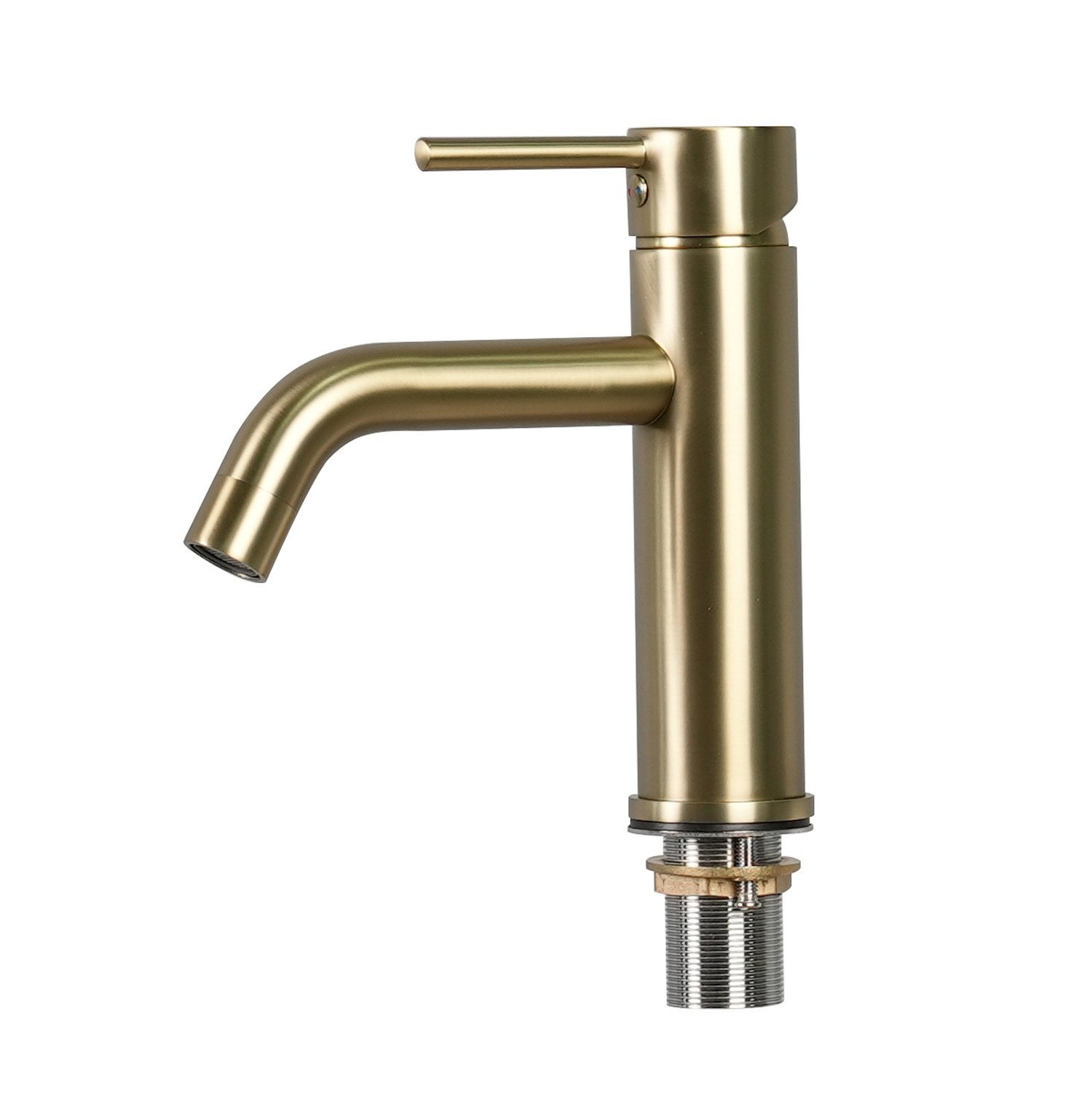 Robinet de lavabo de salle de bain Everest - Or - Mitigeur avec kit de ...