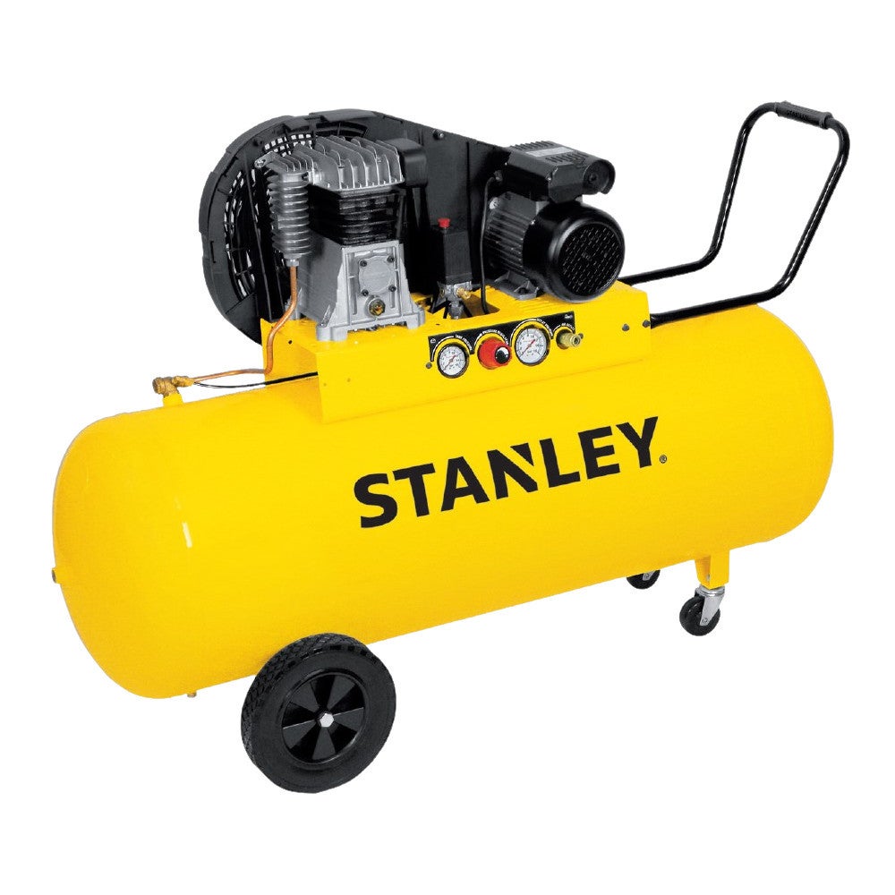 Compresseur Stanley B350/10/200 bicylindre 200L tête droite alu et ...