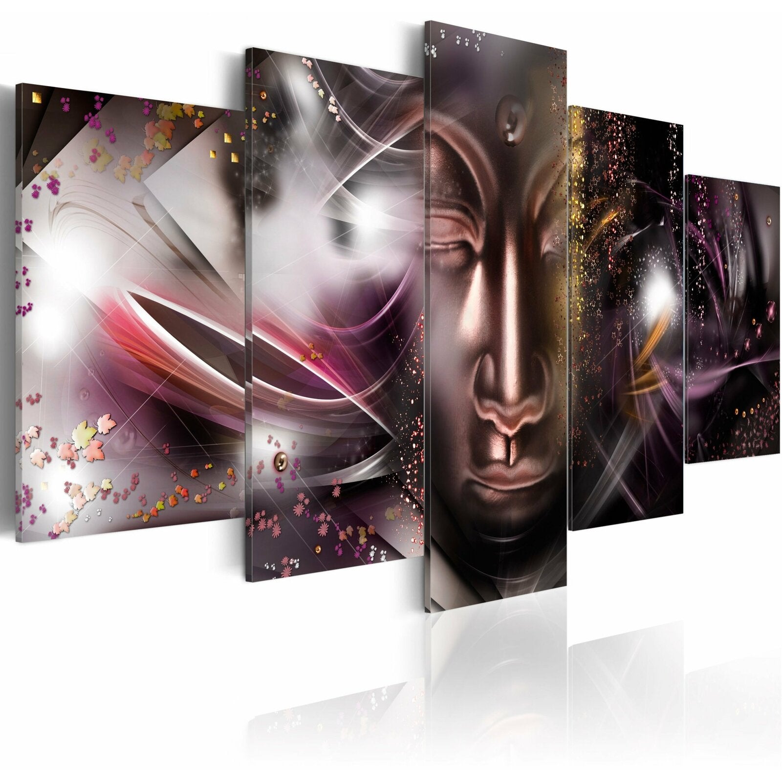 Tableau bonheur bouddhique - 100 x 50 cm | Leroy Merlin