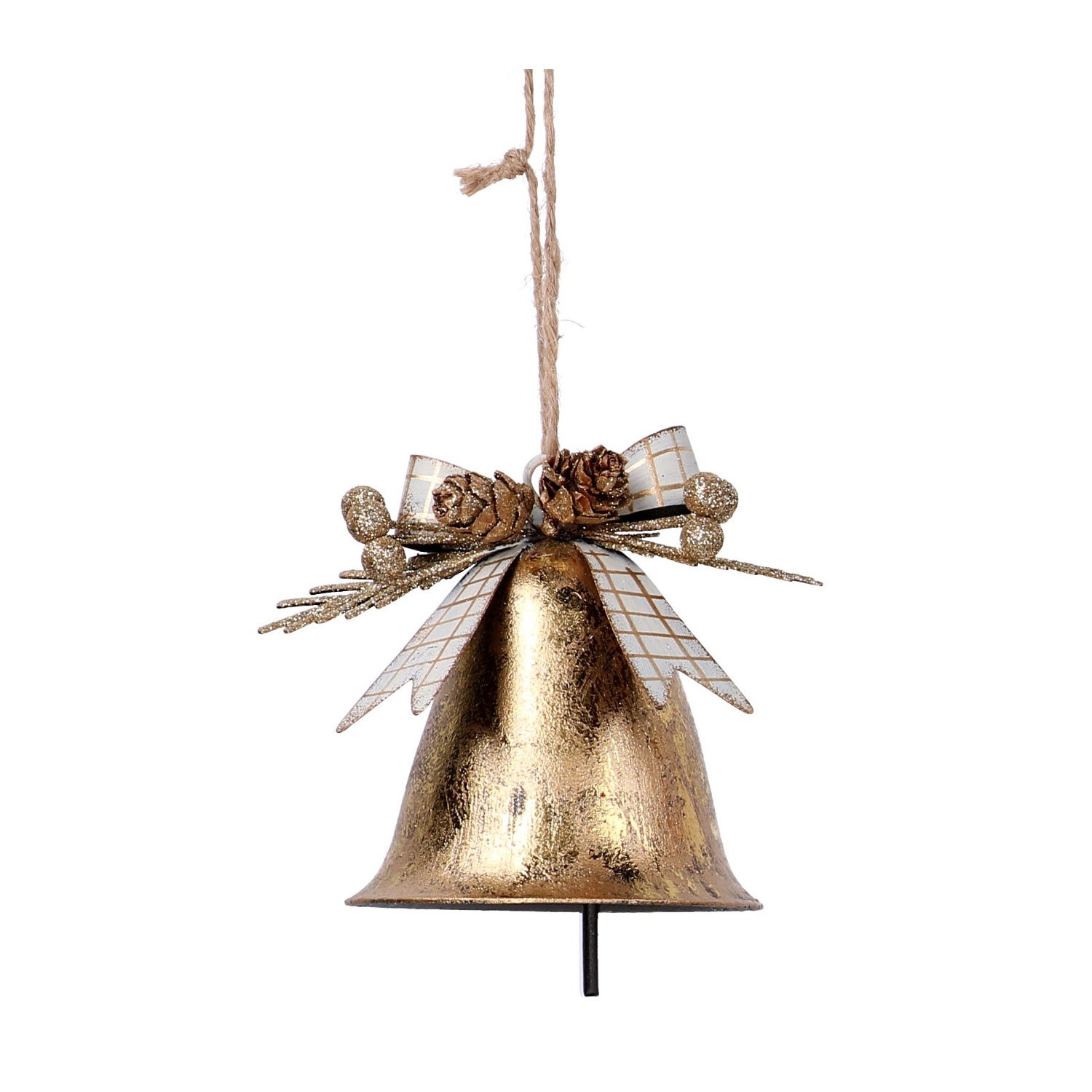 Cloche en métal doré 11x10h8 cm | Leroy Merlin