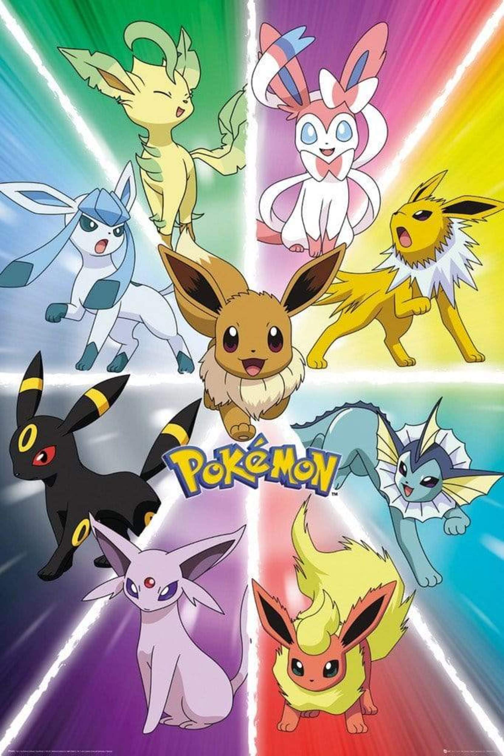 Poster Pokémon - Eevee Evolution 61x91.5cm | Leroy Merlin