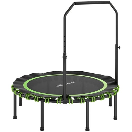 Trampoline with adjustable armrests, indoor and outdoor sports ...