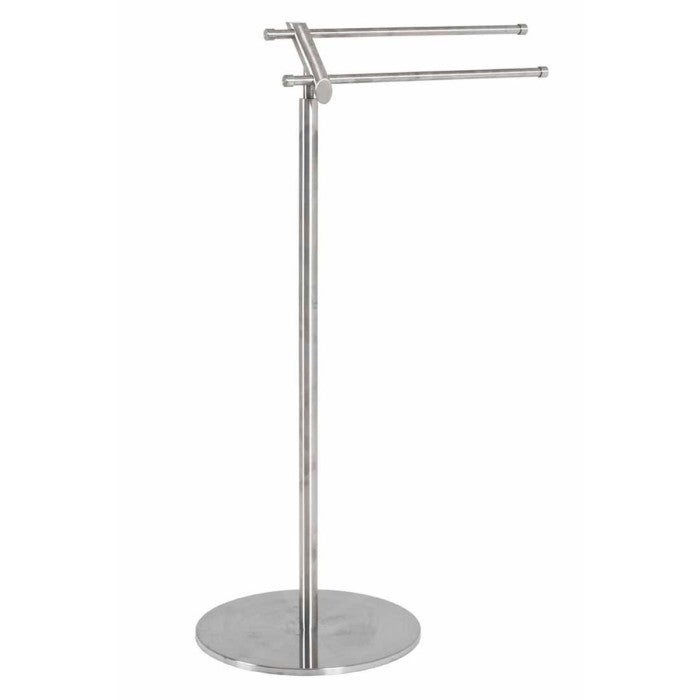 Porte Serviettes Design "Lino" 84cm Argent | Leroy Merlin