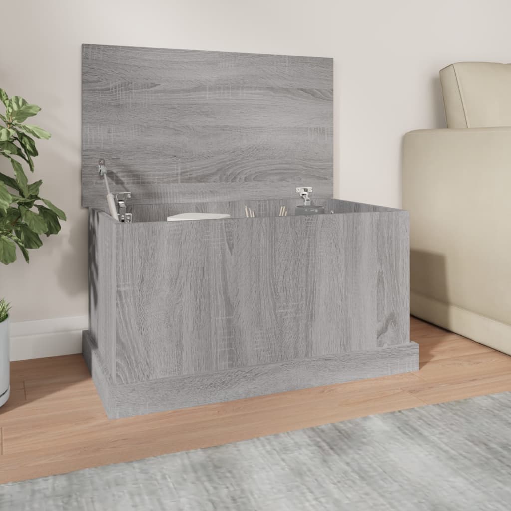 Caja de almacenaje | Baúl de almacenaje madera contrachapada gris ...
