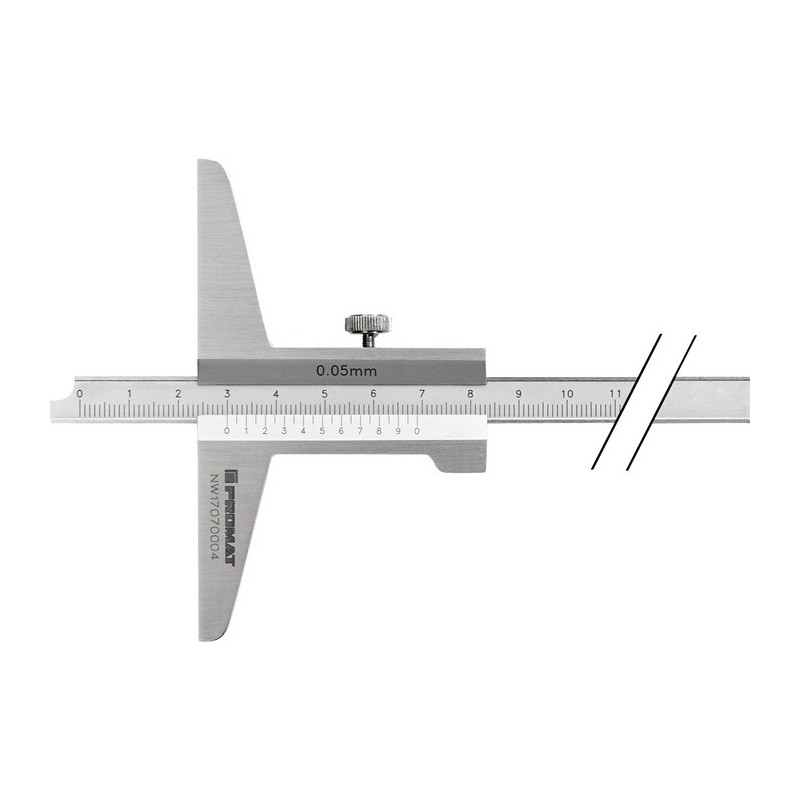 Jauge de profondeur DIN 862 300 mm règle de mesure droite 10 x 45 mm ...