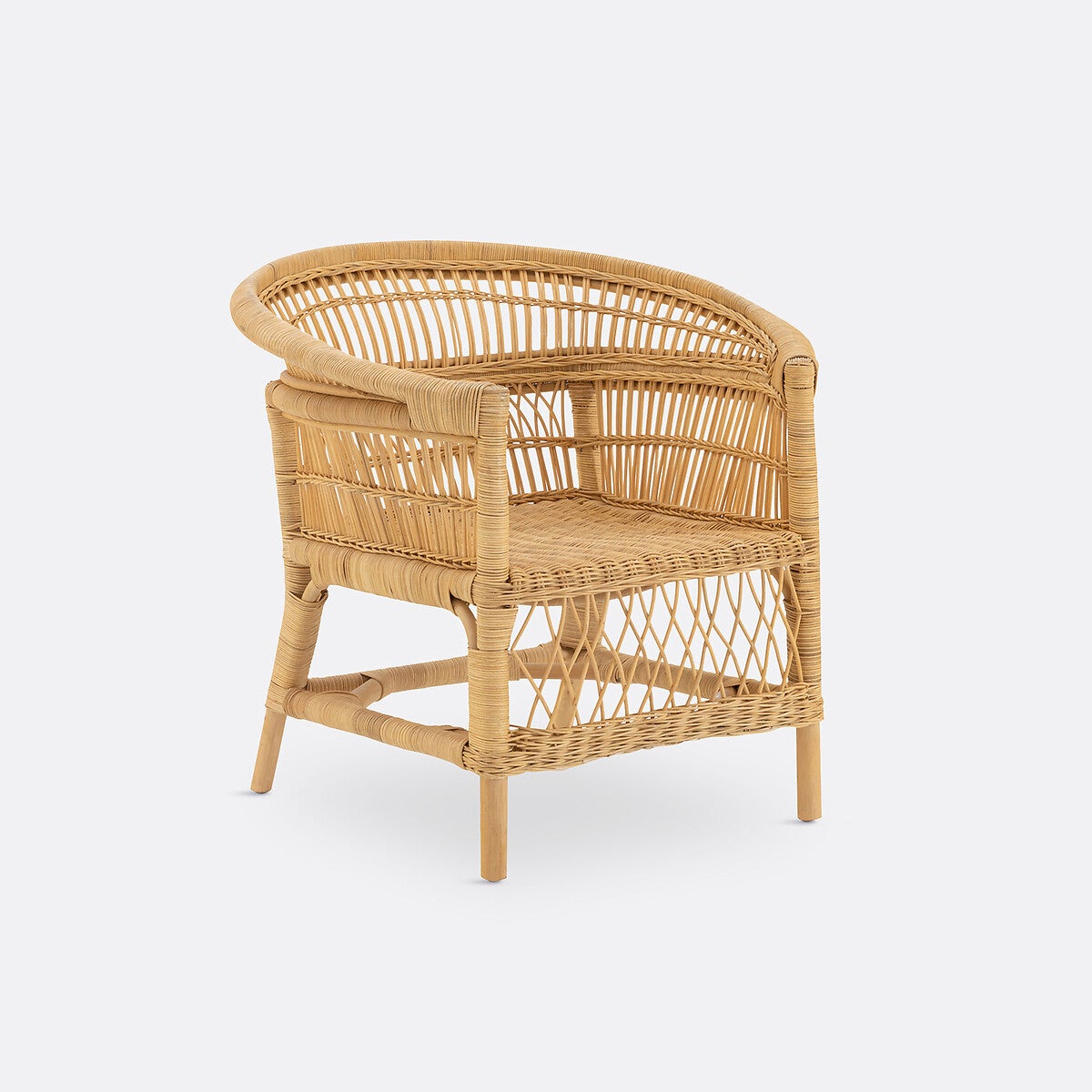 Fauteuil en rotin, Malu - Naturel - taille unique | Leroy Merlin