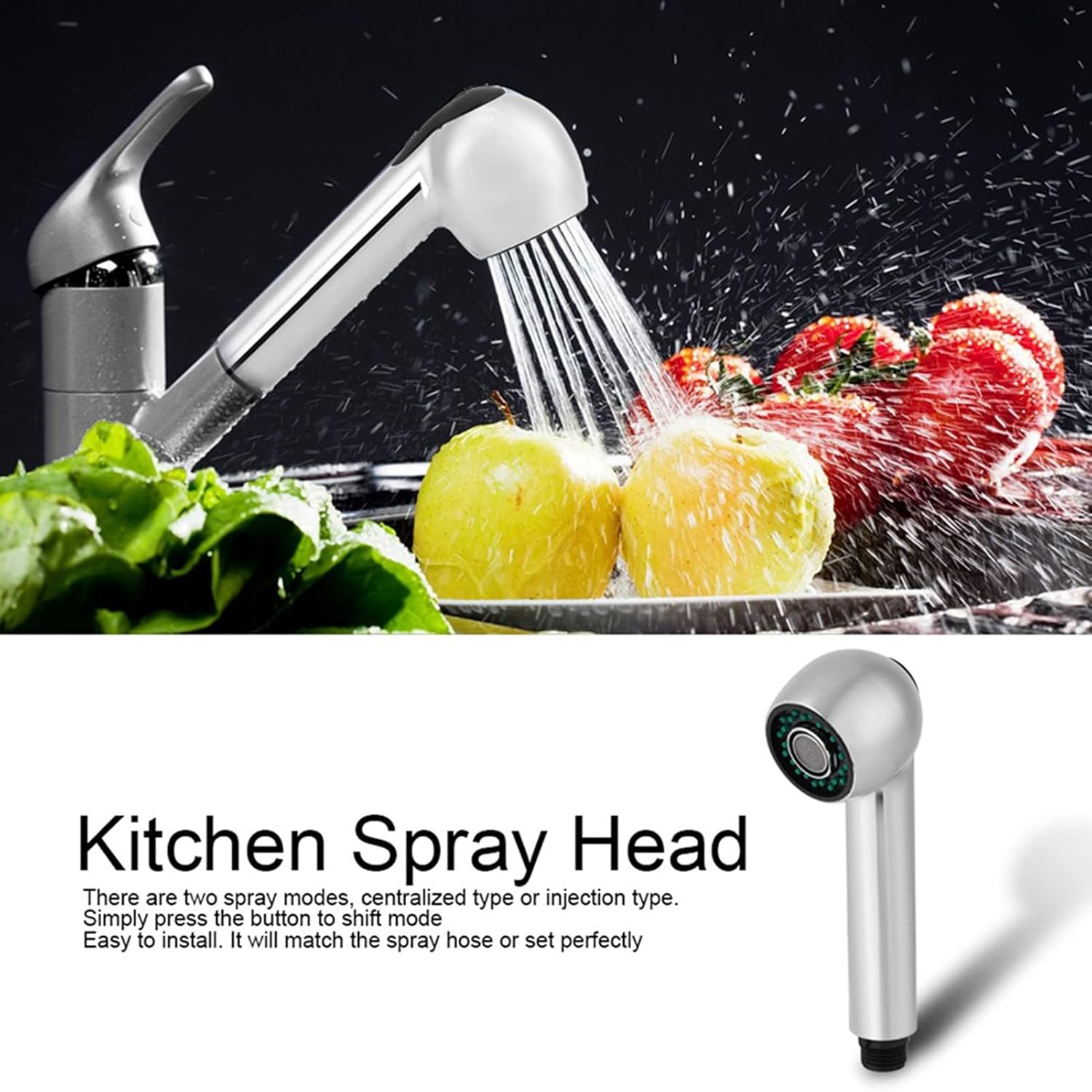 Grifo de cocina y de baño con caño retráctil, cabezal de ducha y pieza ...