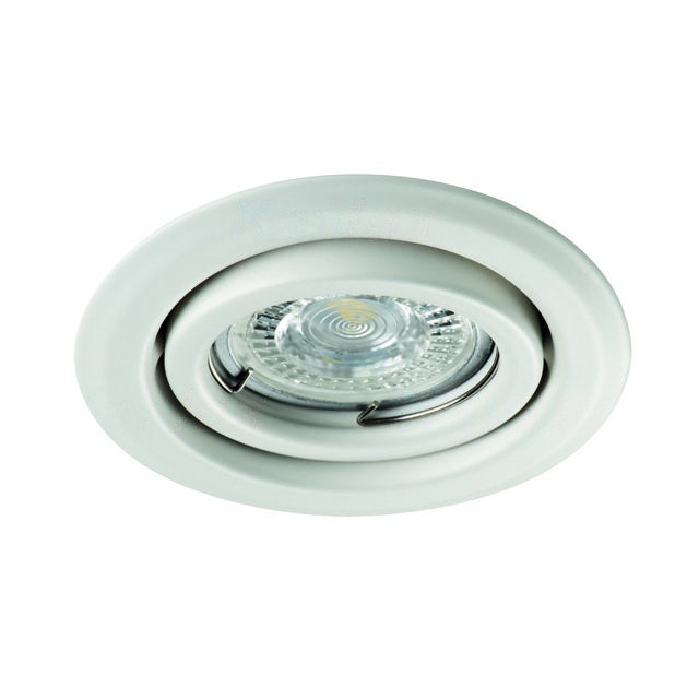 Fixation de spot encastrable orientable blanc D99mm marque Kanlux ref ...
