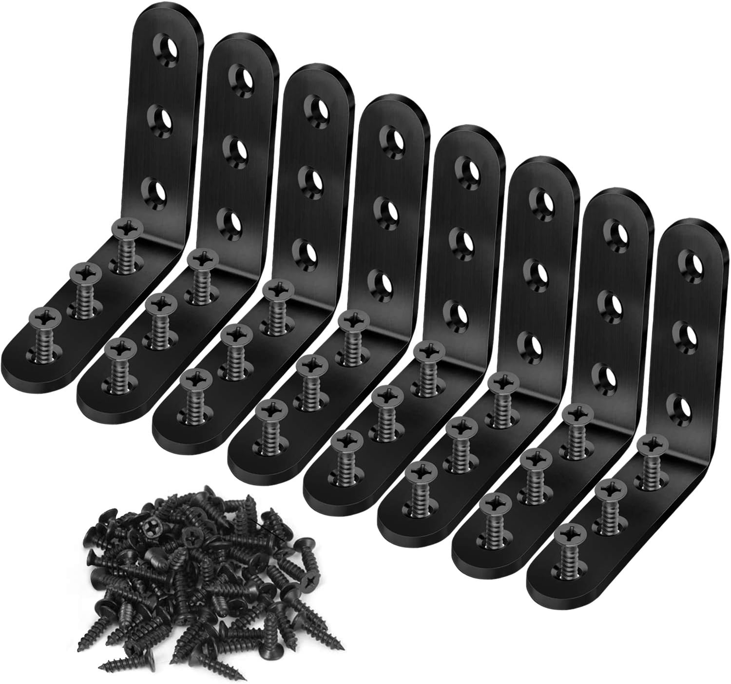 8 Pièces Equerre Fixation,90 Degrés à Angle Droit Patte D'assemblage ...