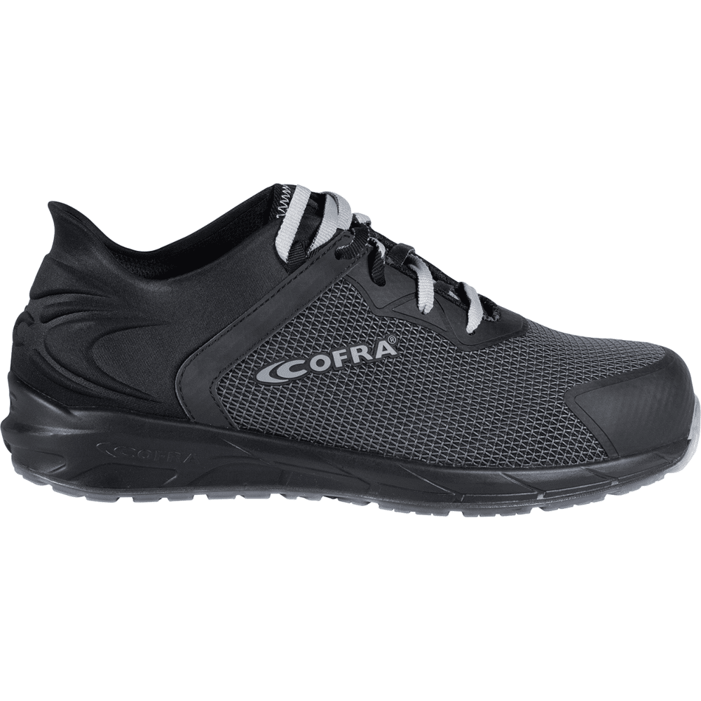 Chaussures de sécurité basses COFRA INTERVAL S3S SC FO SR Gris / Noir ...