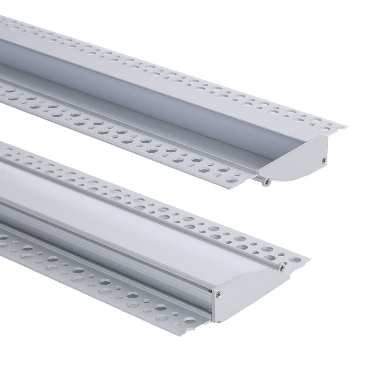 Profilé Aluminium Encastré dans Plâtre/Placo 2 m pour Rubans LED jusqu ...