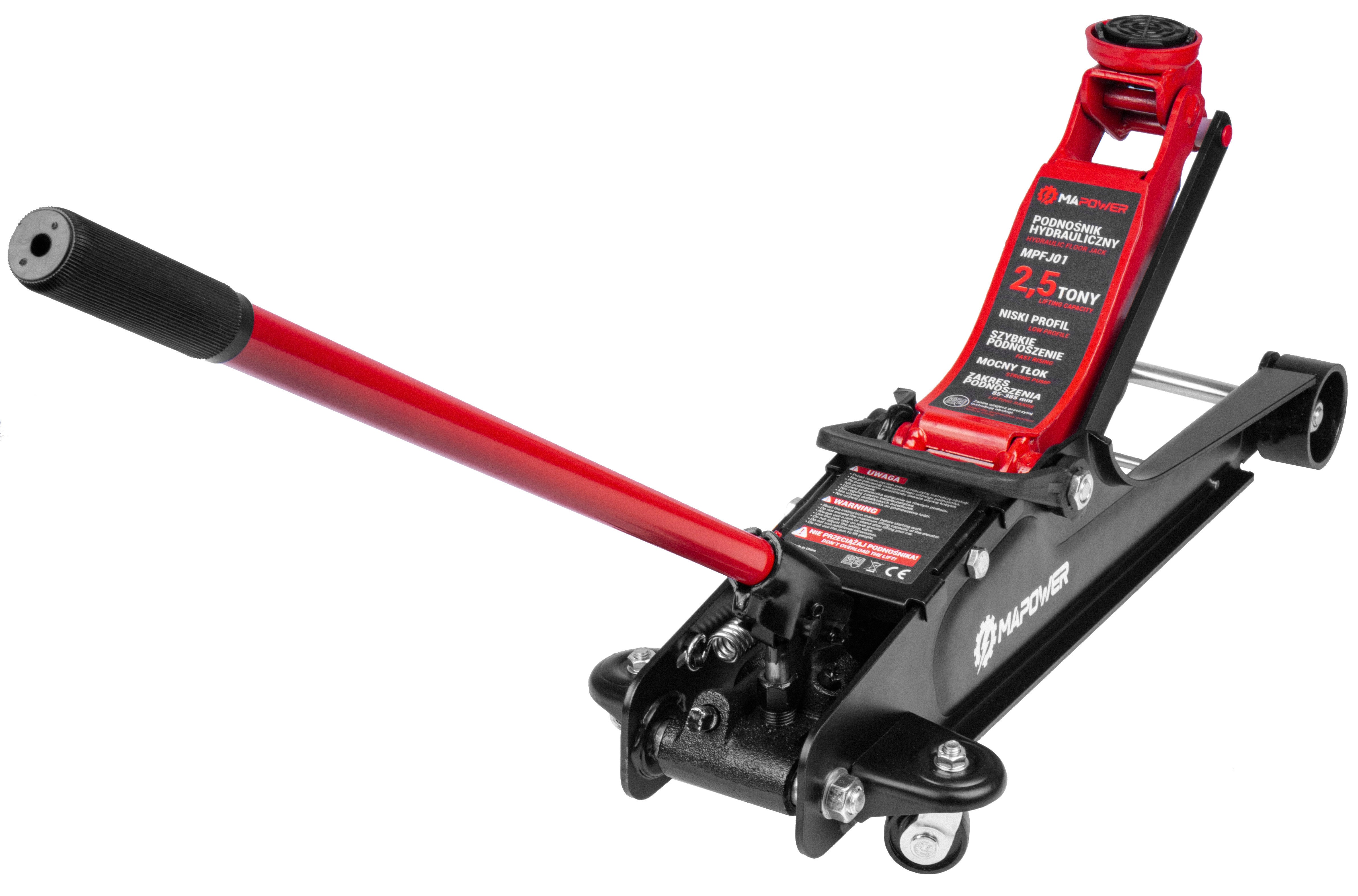 Podnośnik samochodowy hydrauliczny MAPOWER MPFJ01 żaba lewarek 85-385 ...